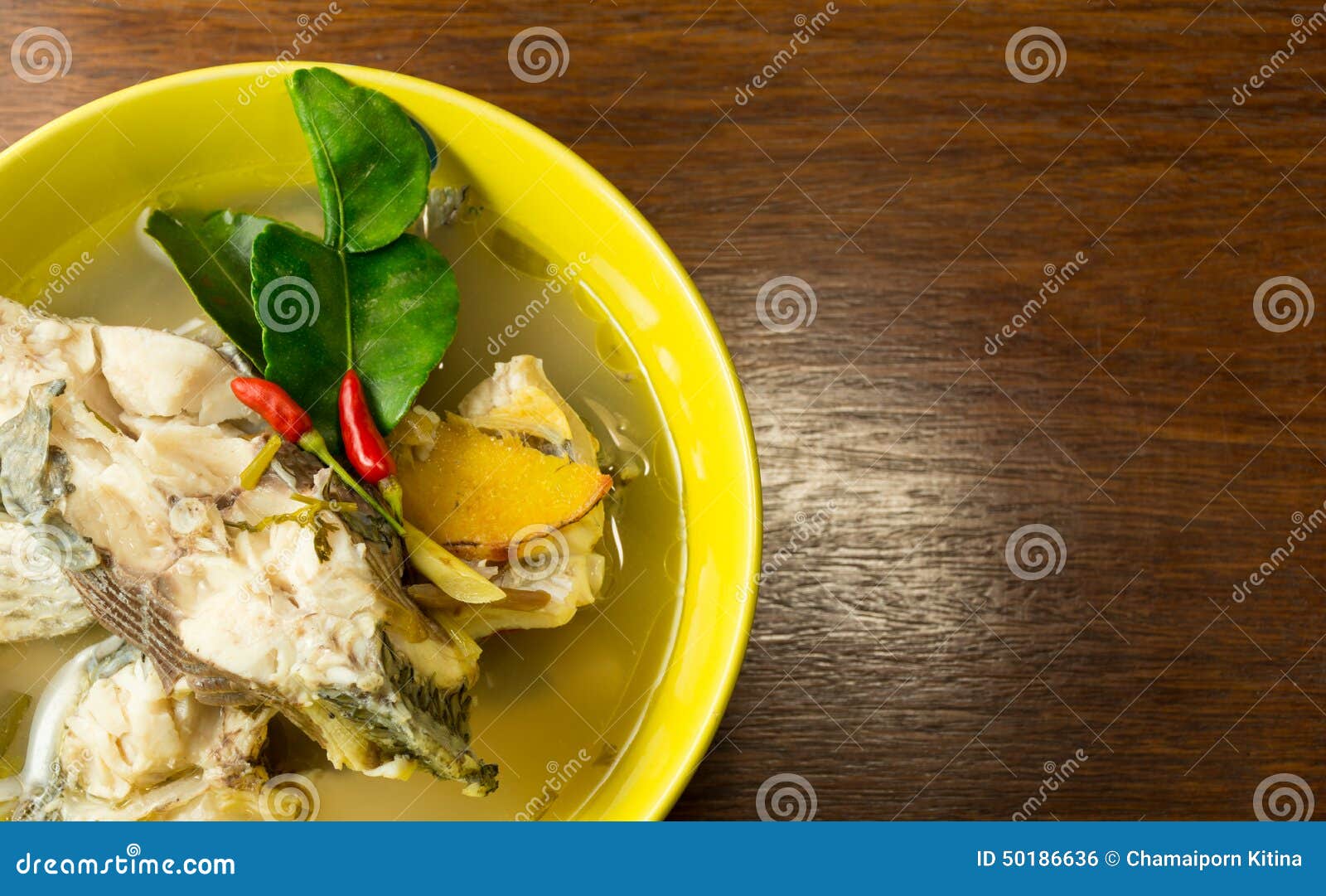 Spicy Soup with Fish (tomyum) Stock Photo - Image of fish, meal: 50186636