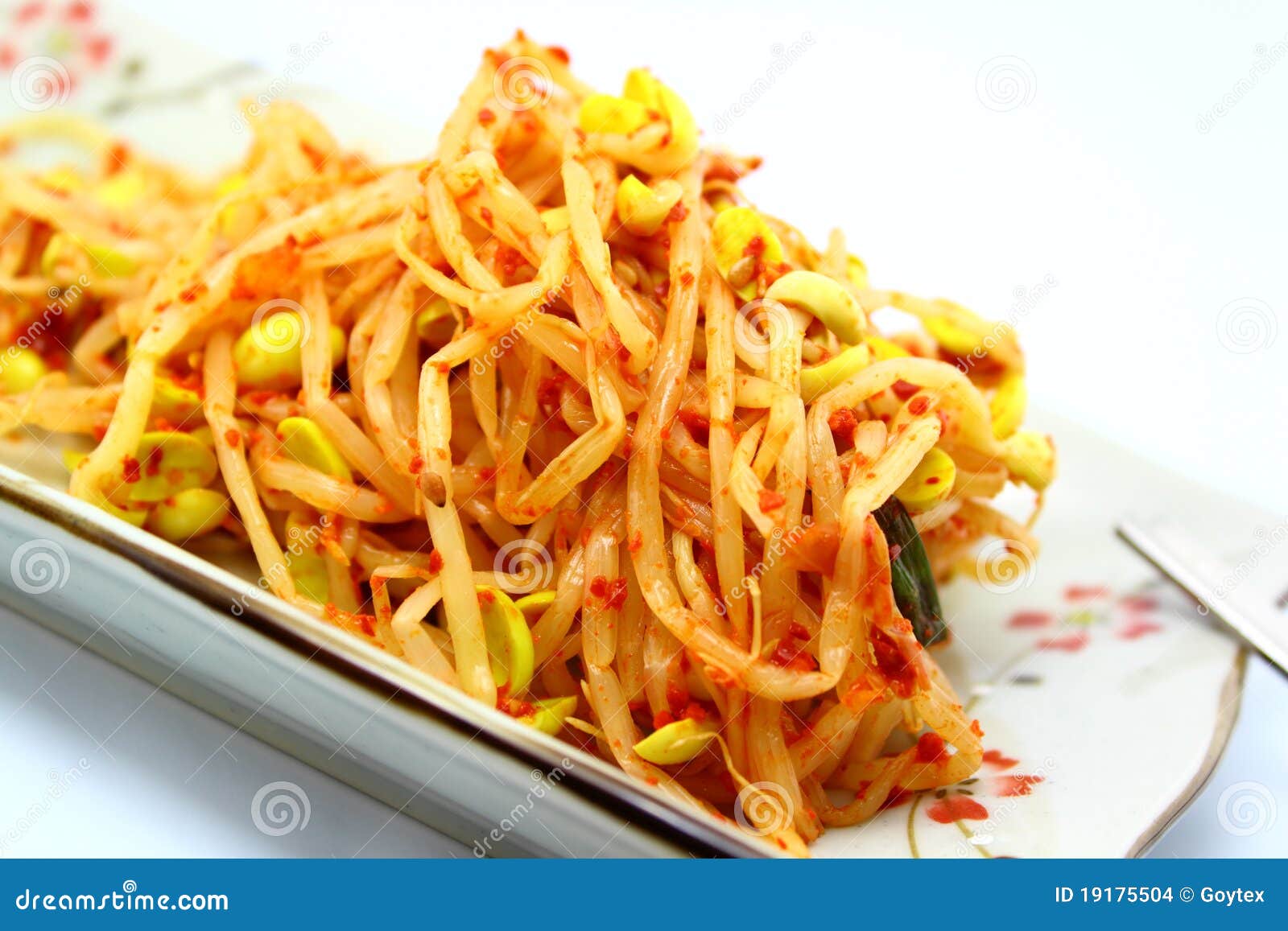 Spicy sprout stock photo. Image of asia, vegetable, chopstick - 19175504