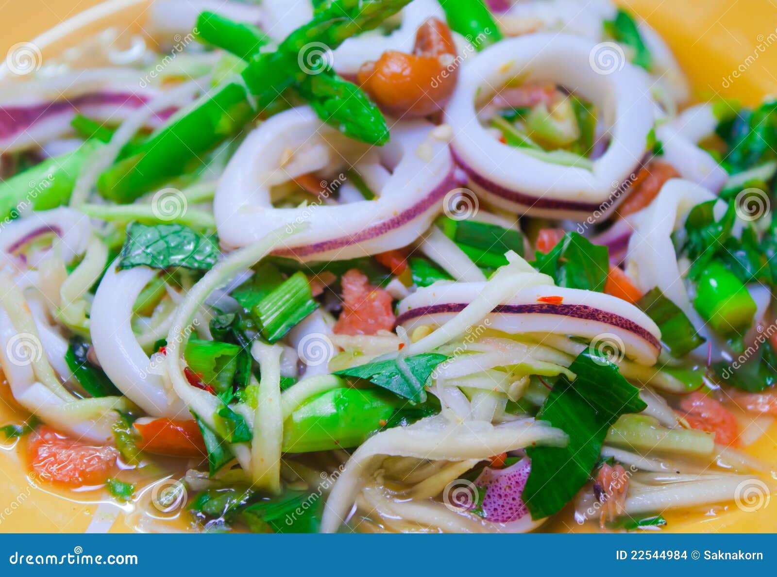 Spicy squid. stock photo. Image of squid, dinner, diet - 22544984