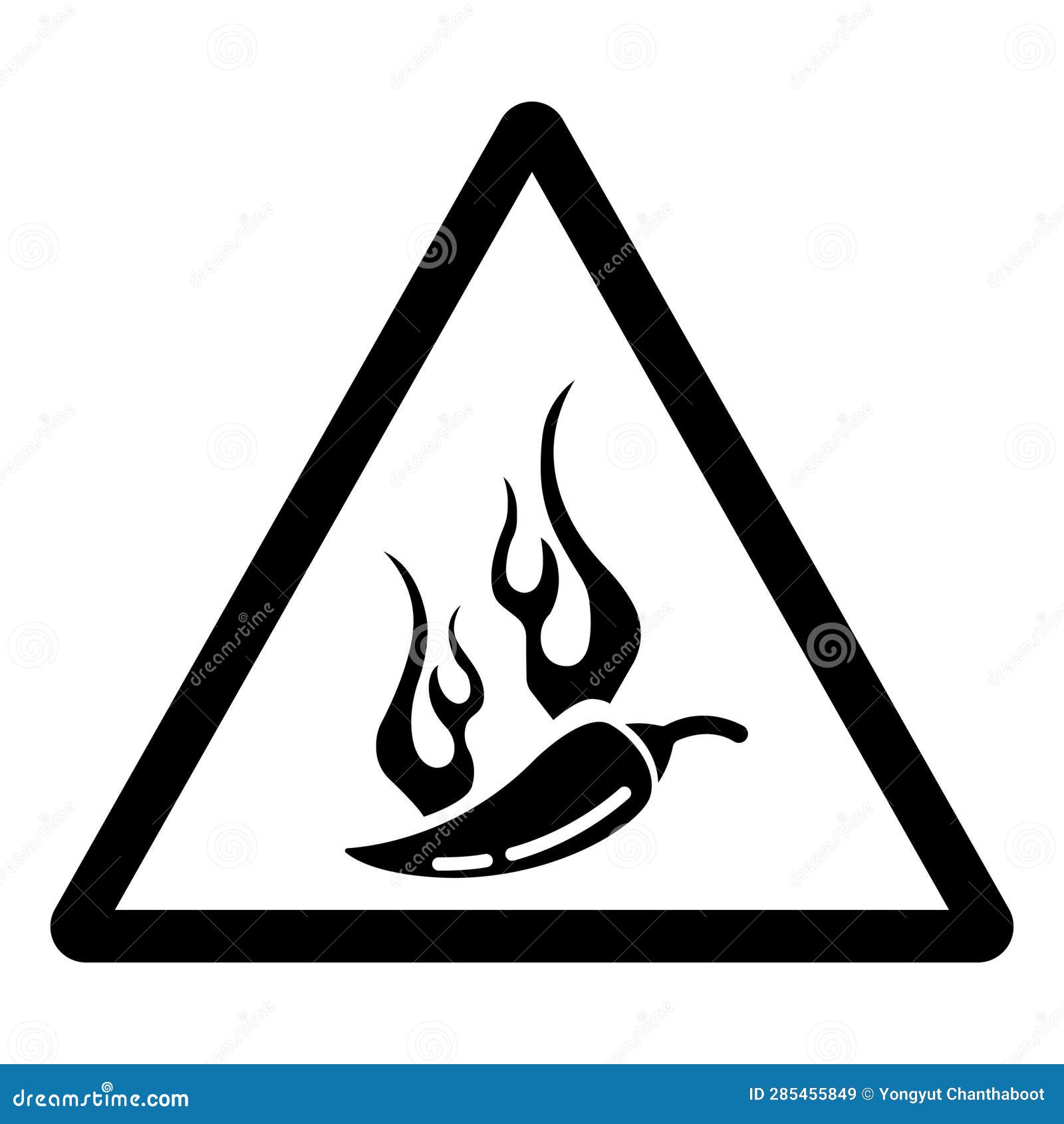 Spicy Symbol Sign, Vector Illustration, Isolate on White Background ...