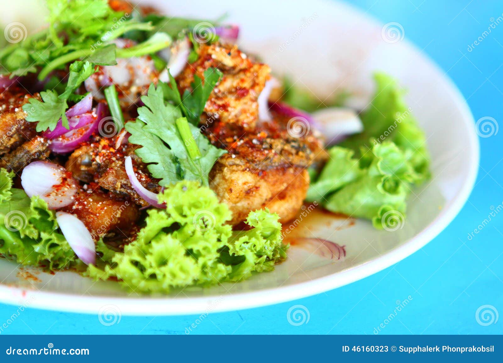 Spicy Thai food stock image. Image of vegetable, chili - 46160323