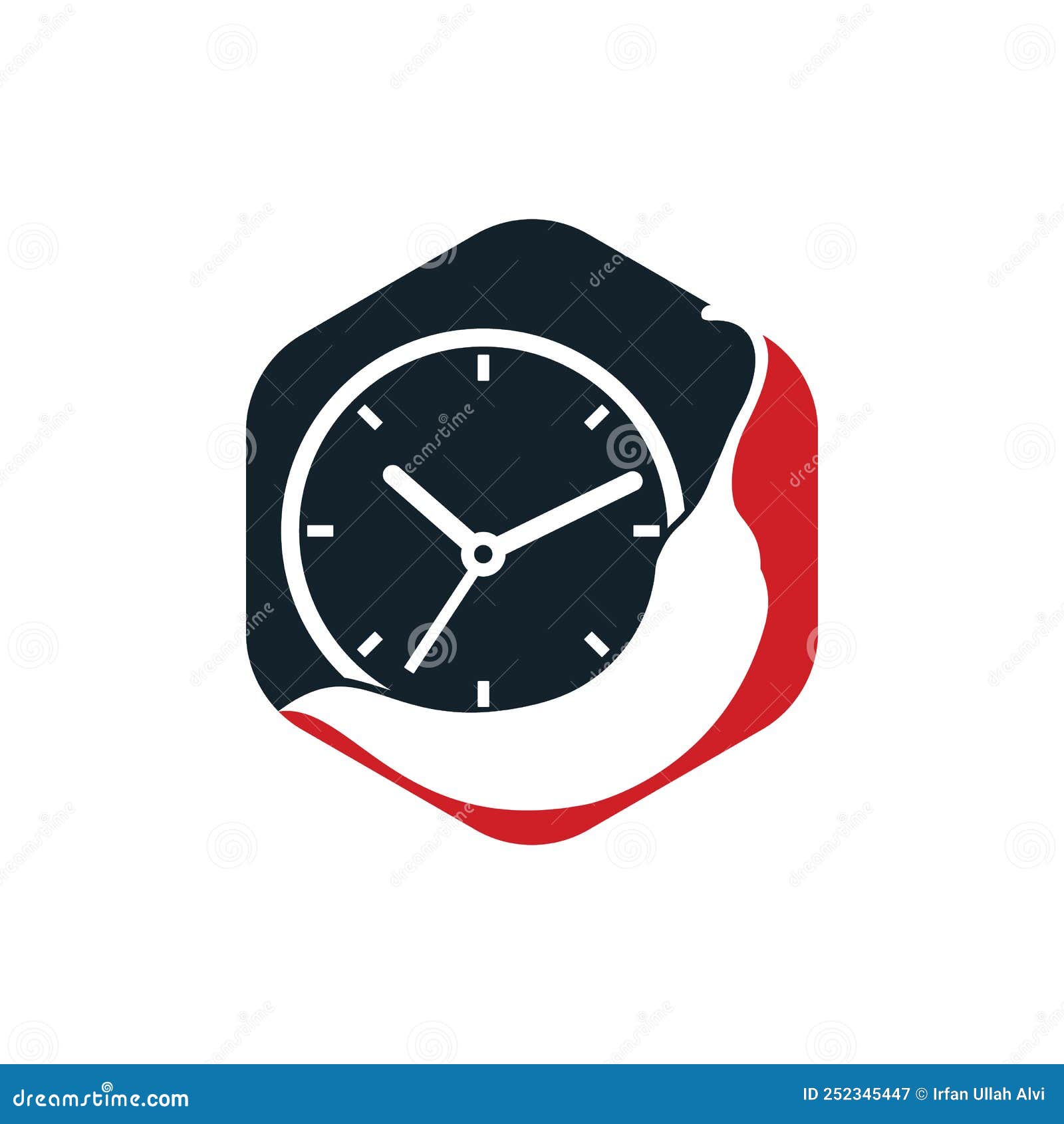 Spicy Time Vector Logo Design Template. Chili with Clock Icon Vector ...