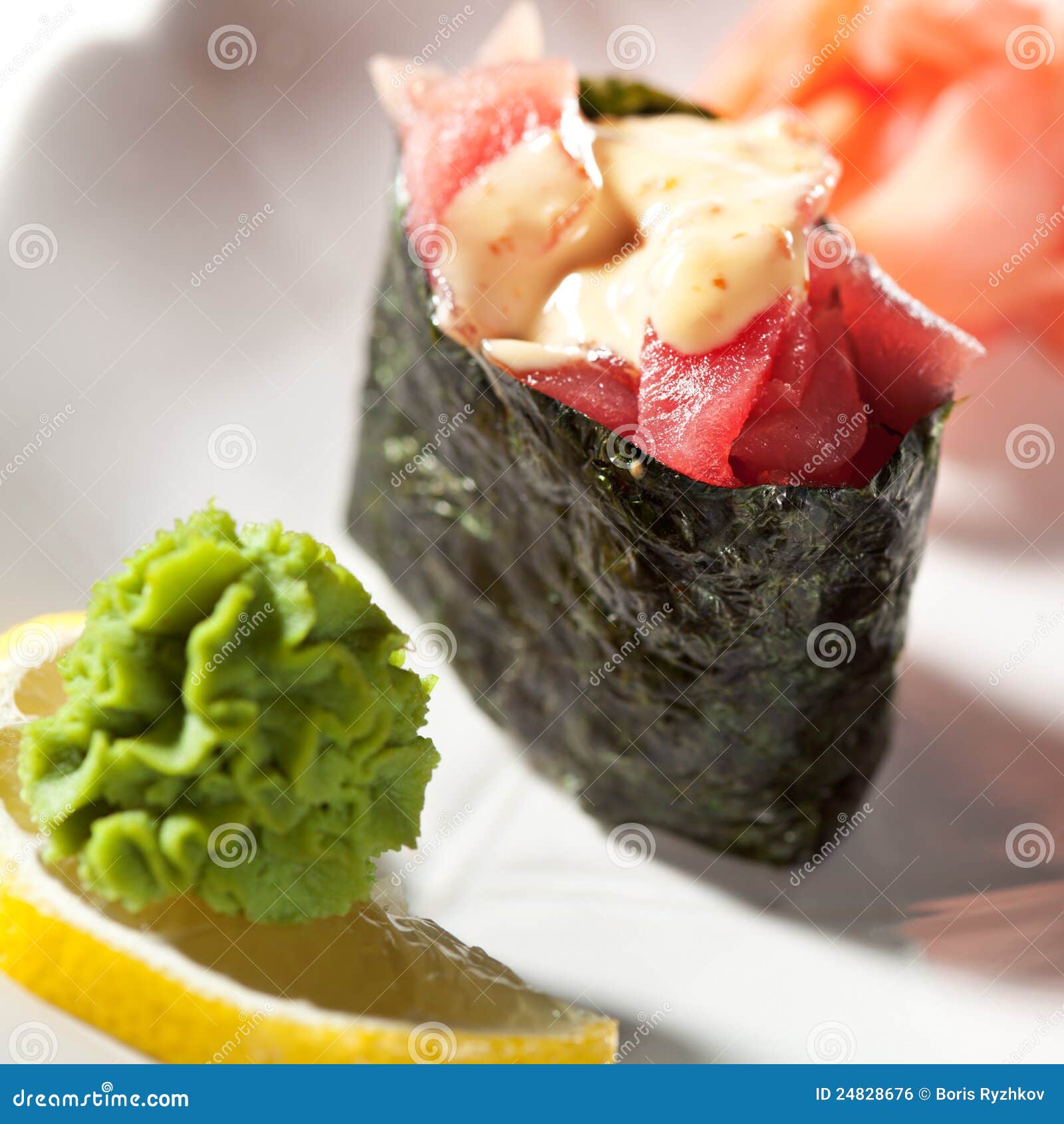 Spicy Tuna Gunkan stock photo. Image of culture, fish - 24828676