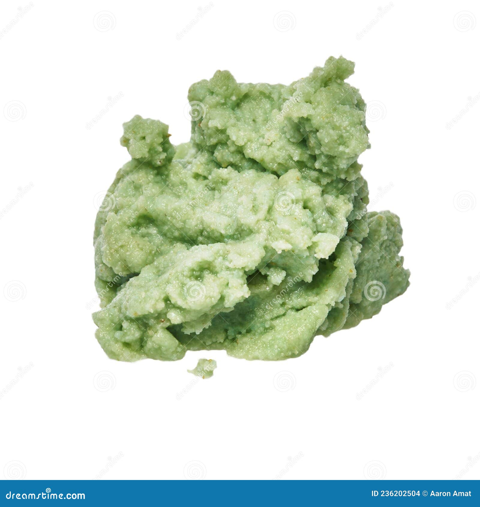 Spicy Wasabi Isolated on White Background Stock Photo - Image of sauce ...