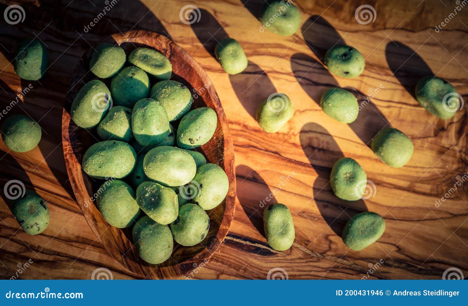 Spicy wasabi nuts stock photo. Image of japanese, cocktails - 200431946
