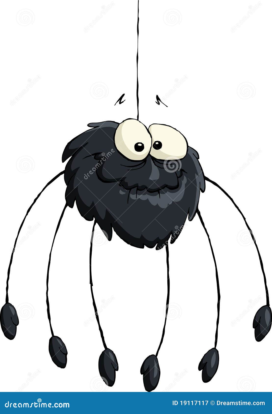 Spider stock vector. Illustration of painting, cartoon - 19117117