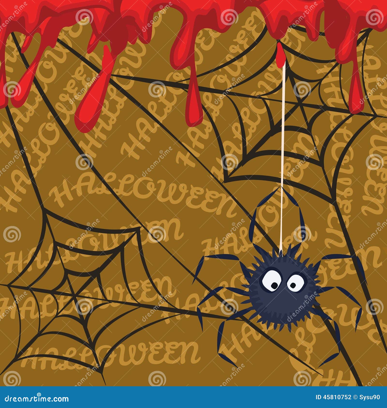 Spider blood stock illustration. Illustration of swirls - 45810752