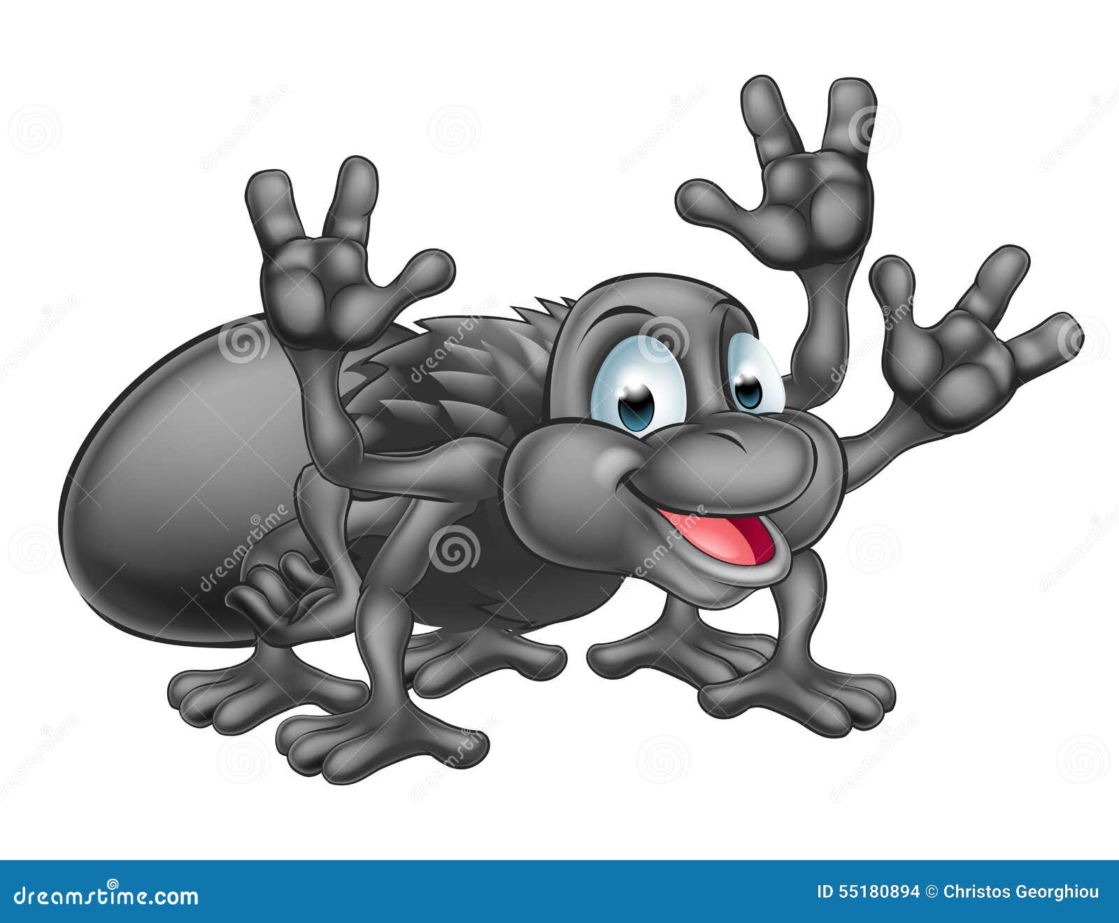Spider Cartoon Character stock vector. Image of arachnid - 55180894