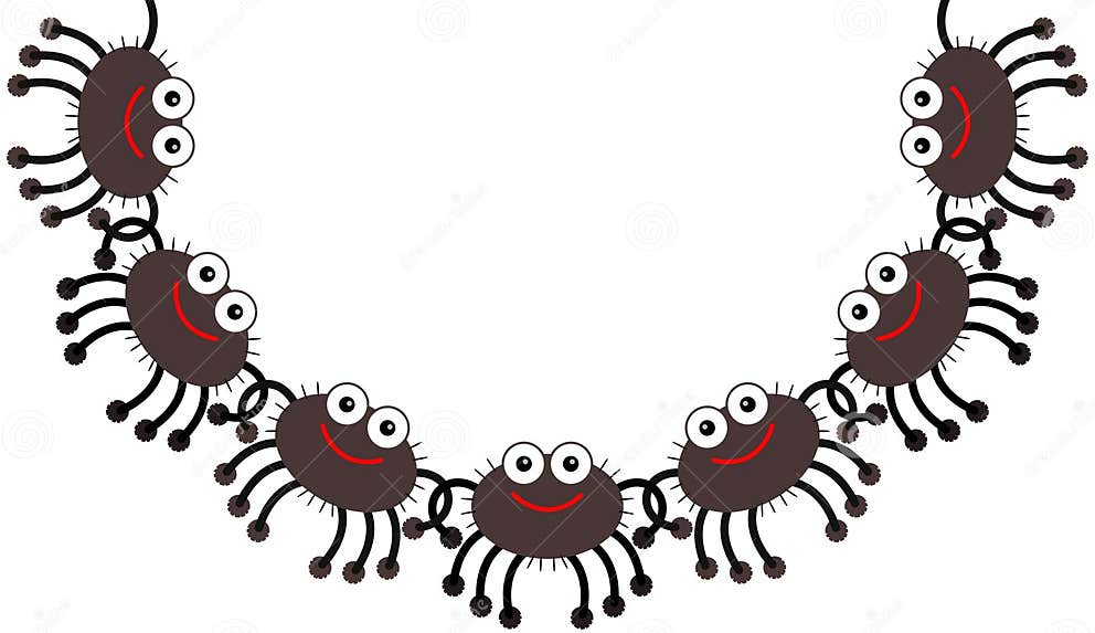 Spider chains stock illustration. Illustration of funny - 32243265