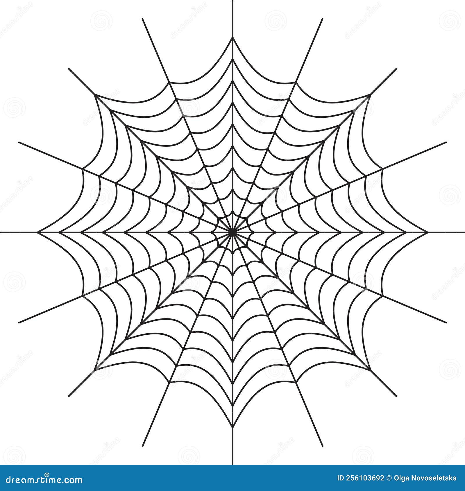 Spider Cobweb. Halloween Design Element Stock Illustration ...