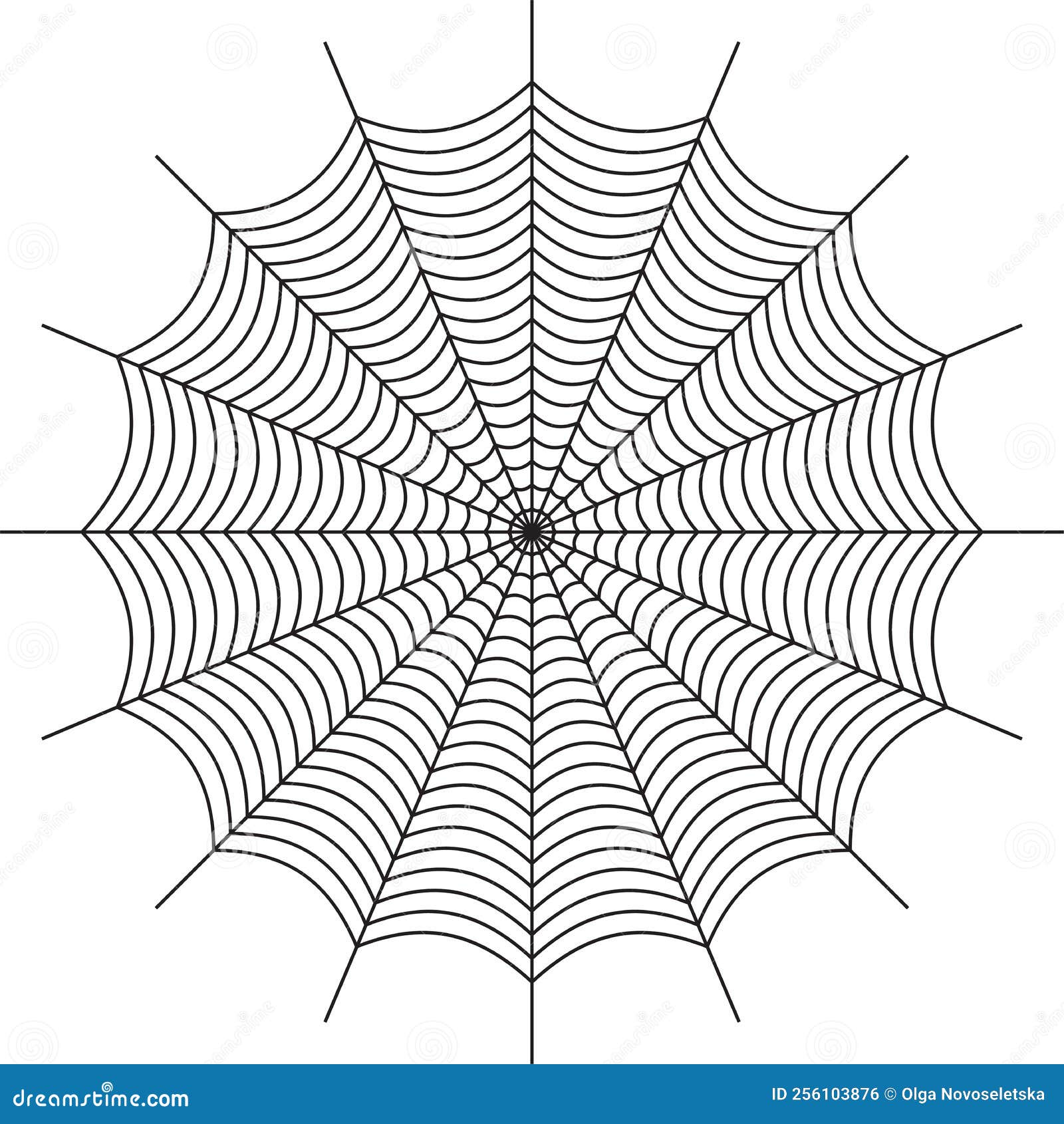 Spider Cobweb. Halloween Design Element Stock Vector - Illustration of ...