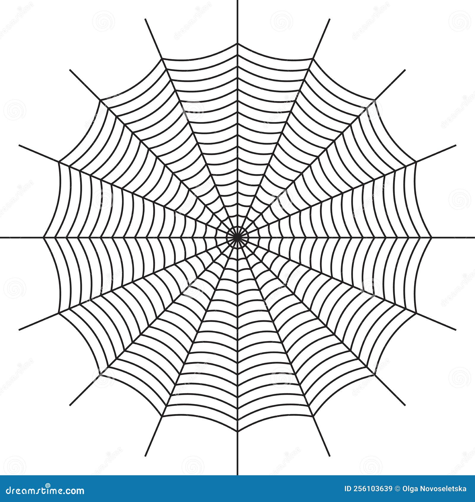 Spider Cobweb. Halloween Design Element Stock Vector - Illustration of ...