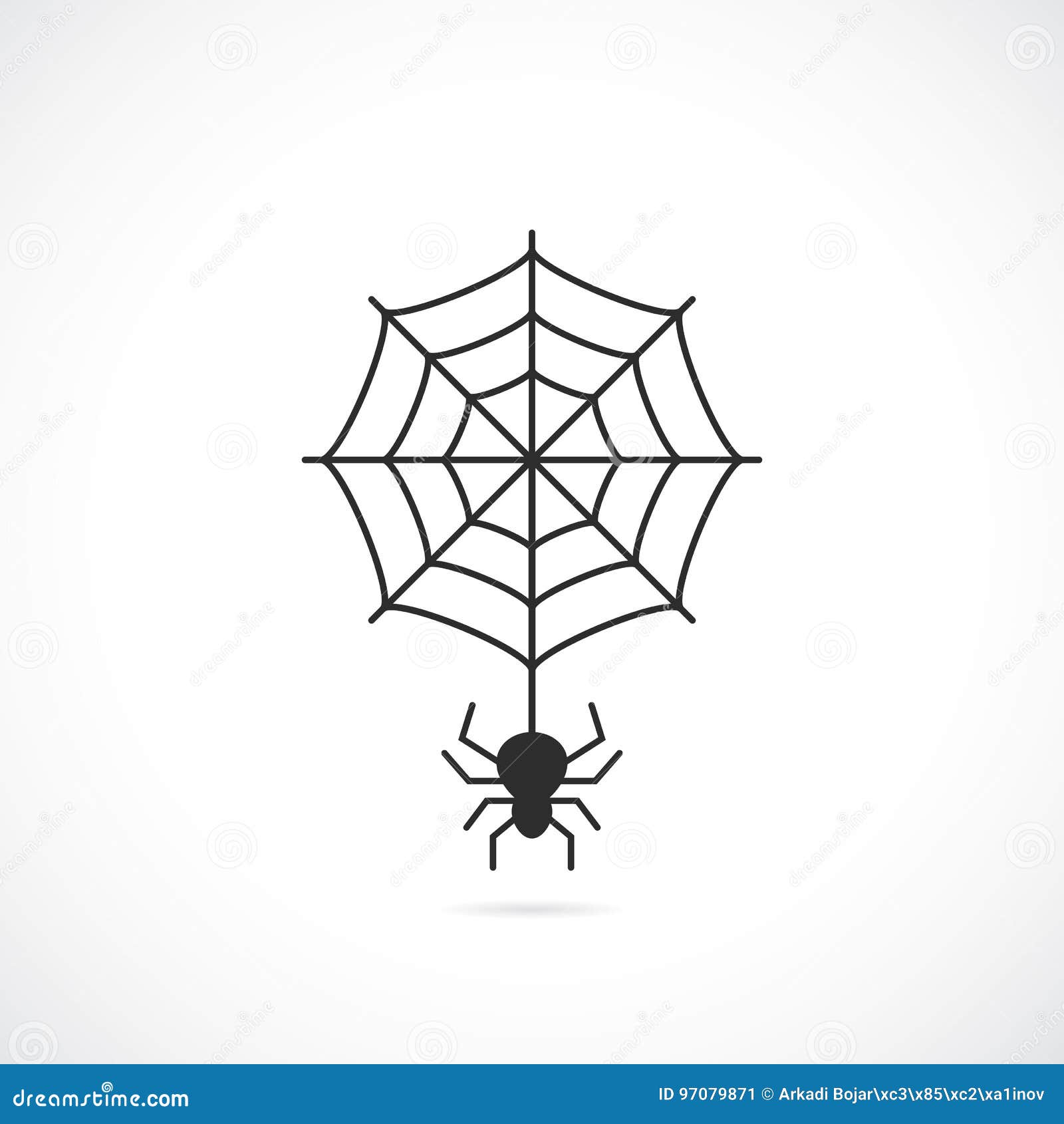 Spider Web - Cobweb Vector On White Background - Illustration ...