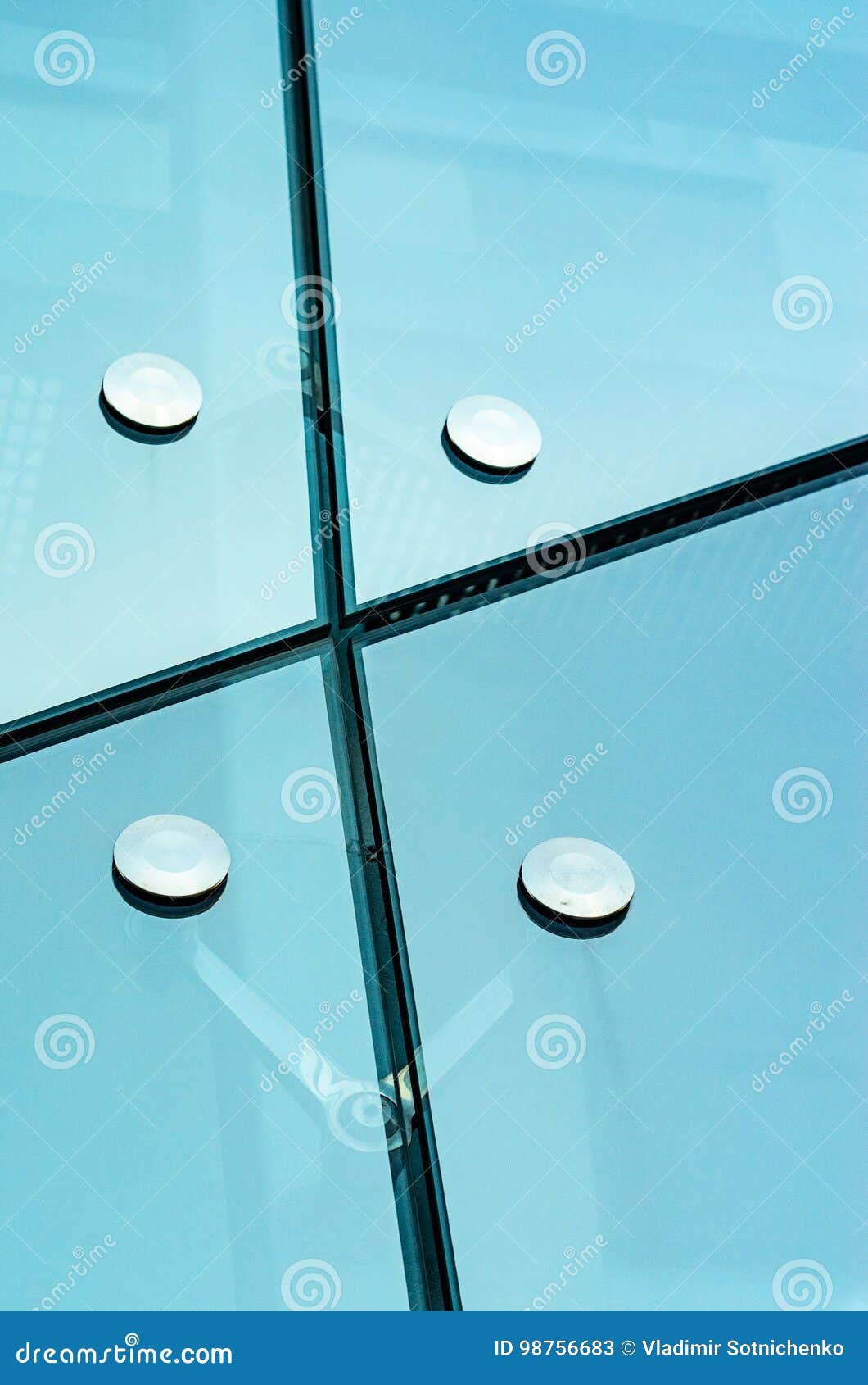 Spider Facade Fixing System Close-up Stock Image - Image of frameless ...