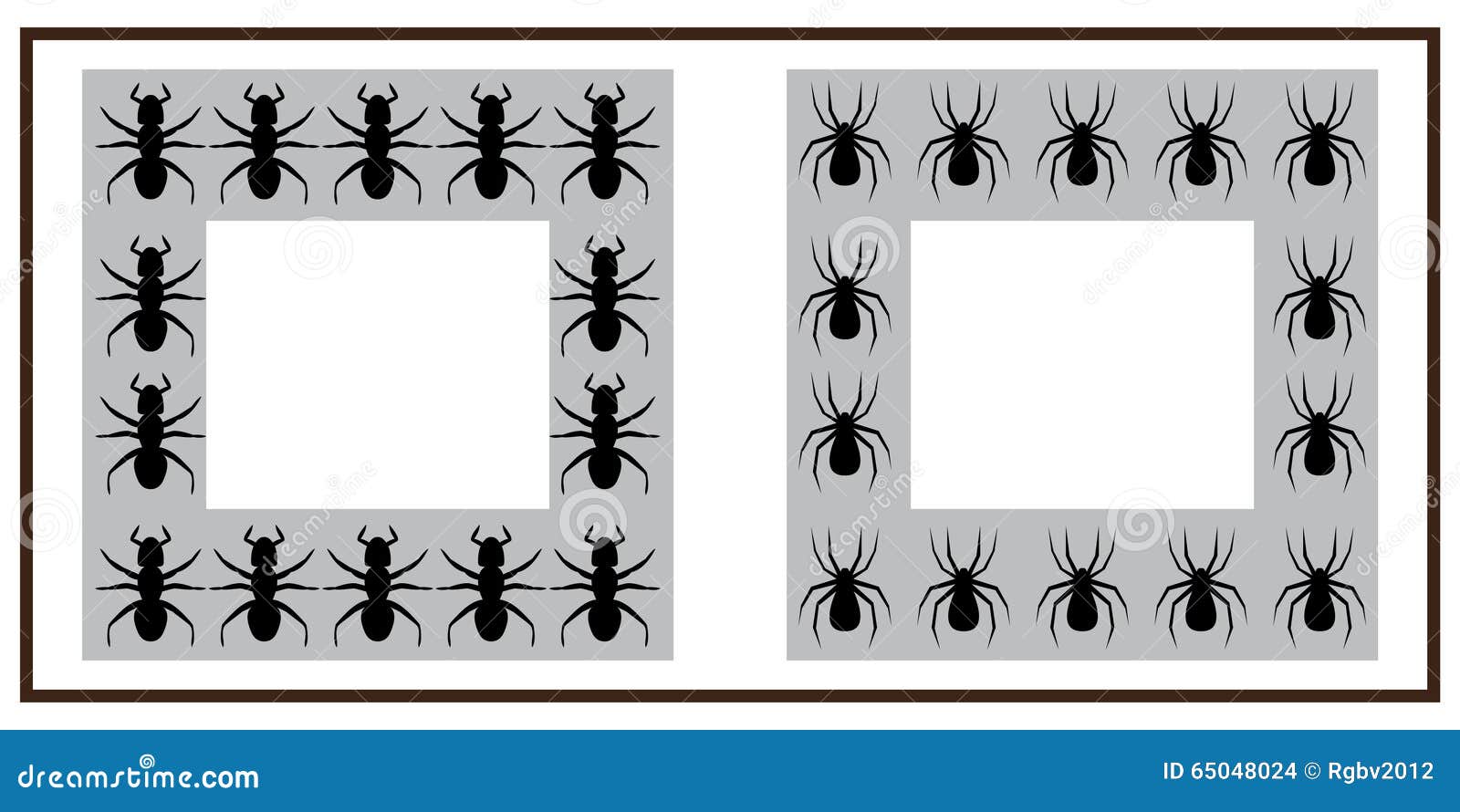 Spider frames stock vector. Illustration of background - 65048024