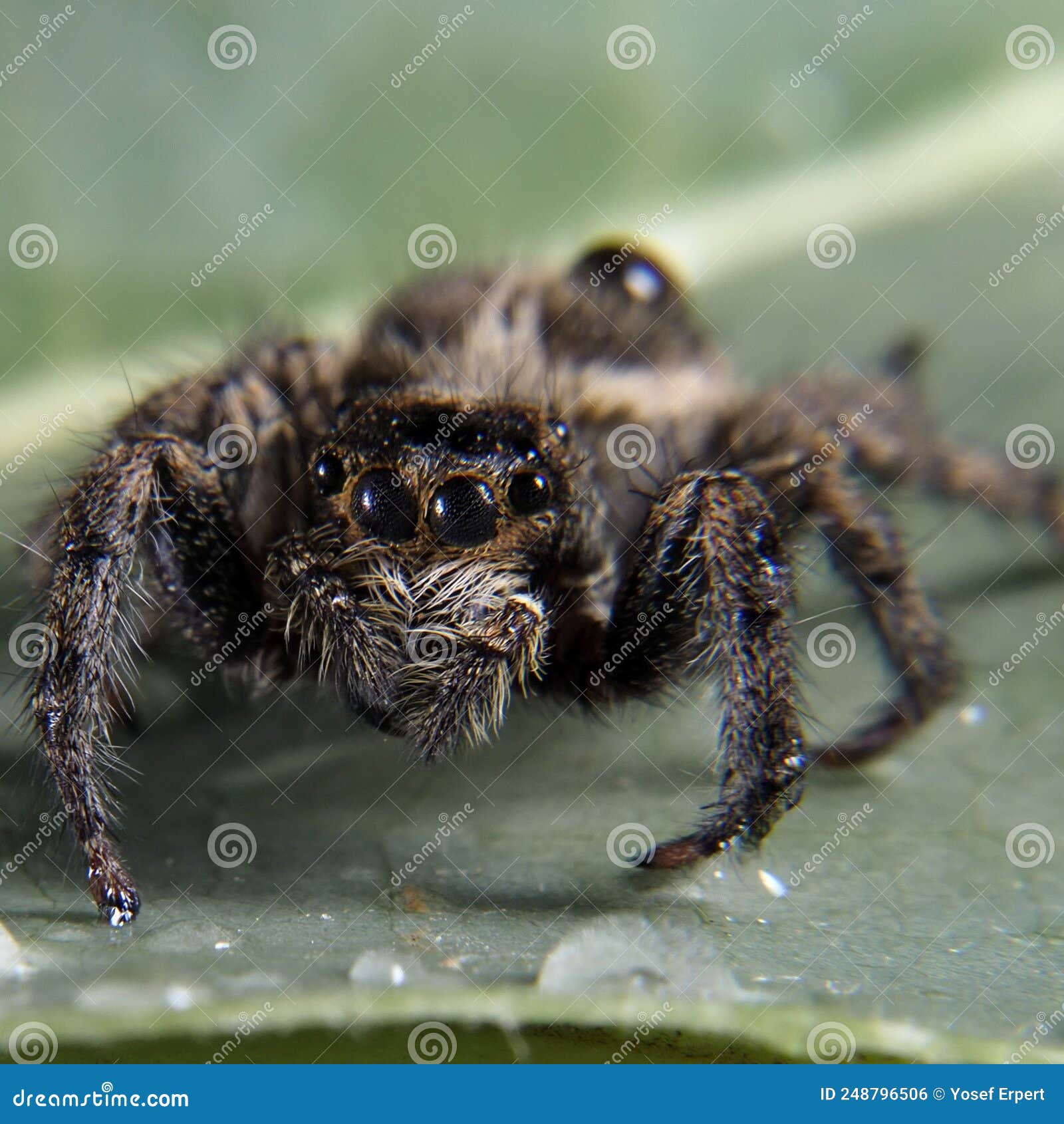 Spider front view stock photo. Image of animal, insect - 248796506