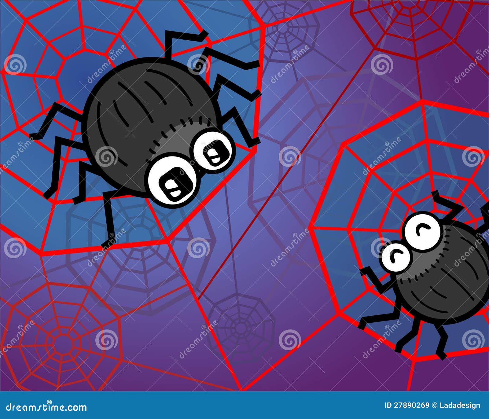 Spider funny stock illustration. Illustration of eight - 27890269