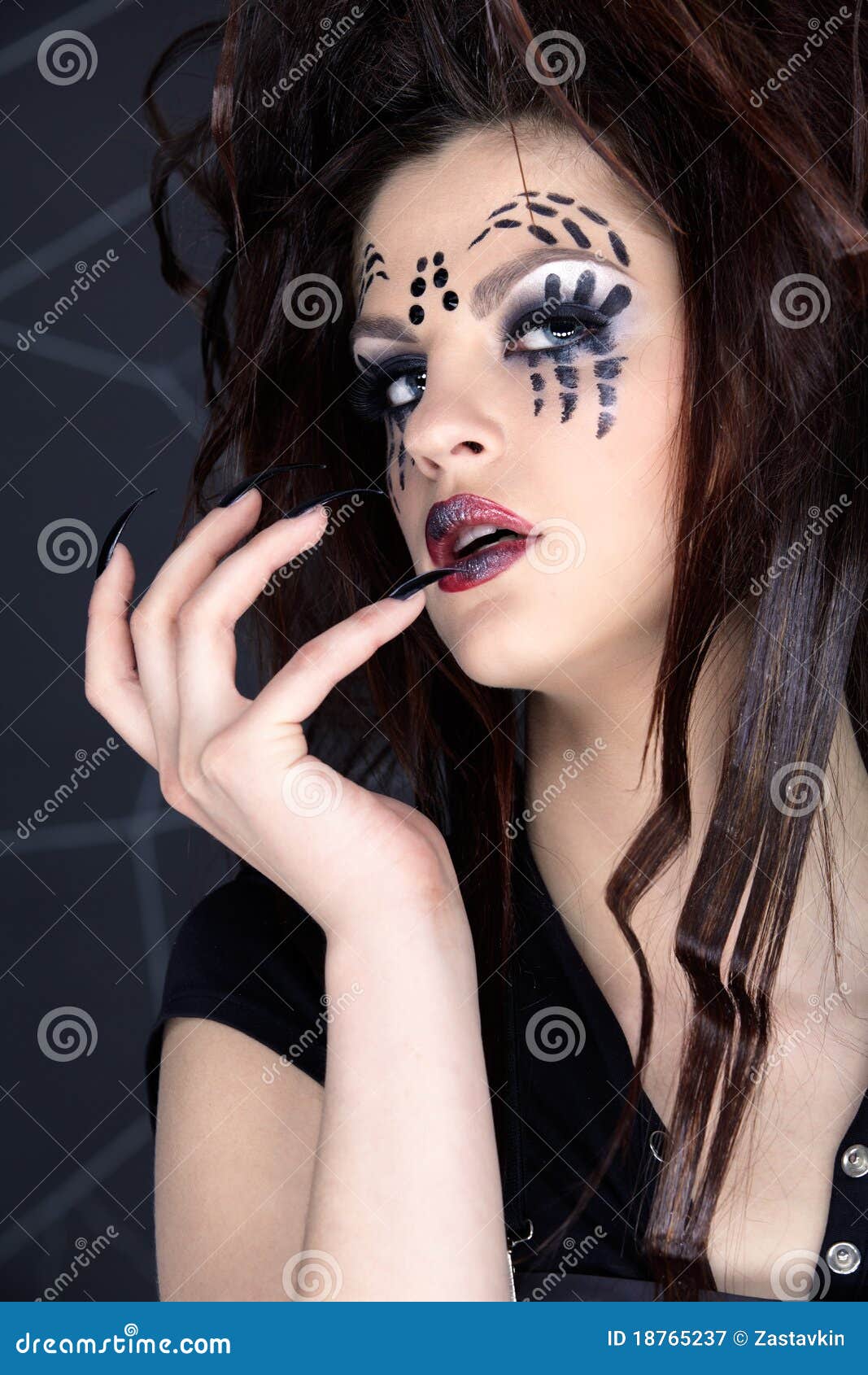 Spider girl stock image. Image of brown, looking, people - 18765237