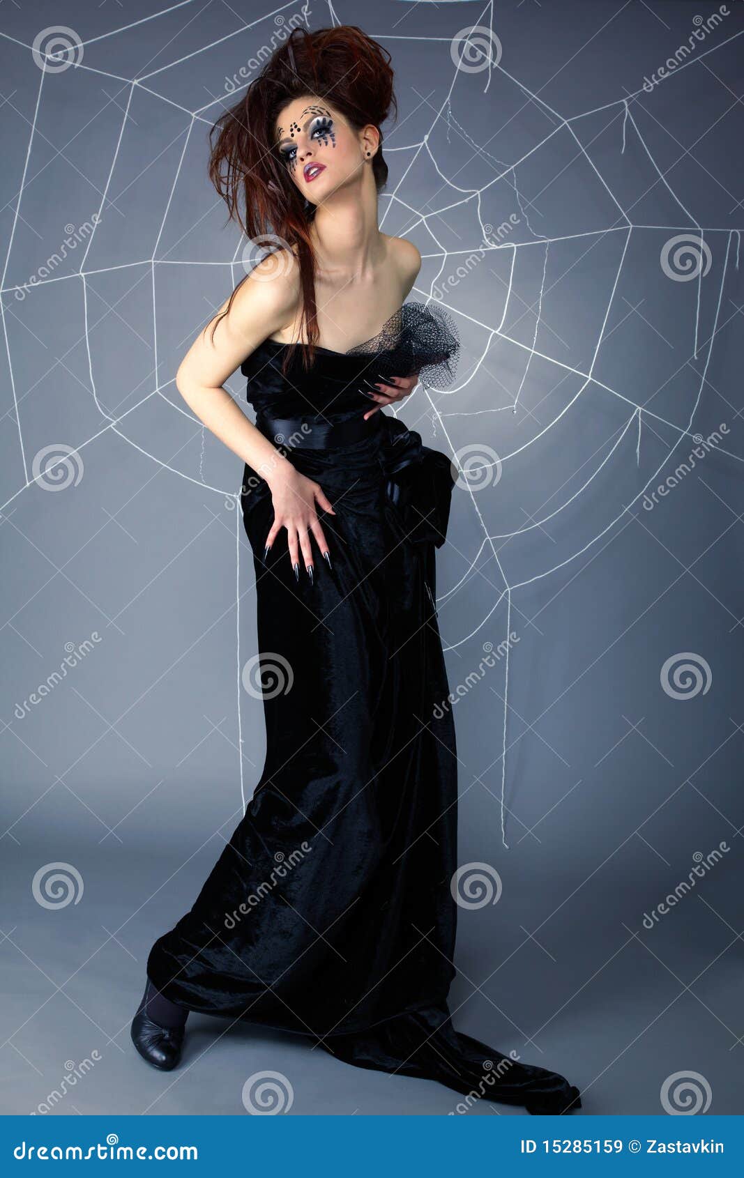 Spider-girl With Spider Brachypelma Smithi Stock Image | CartoonDealer ...