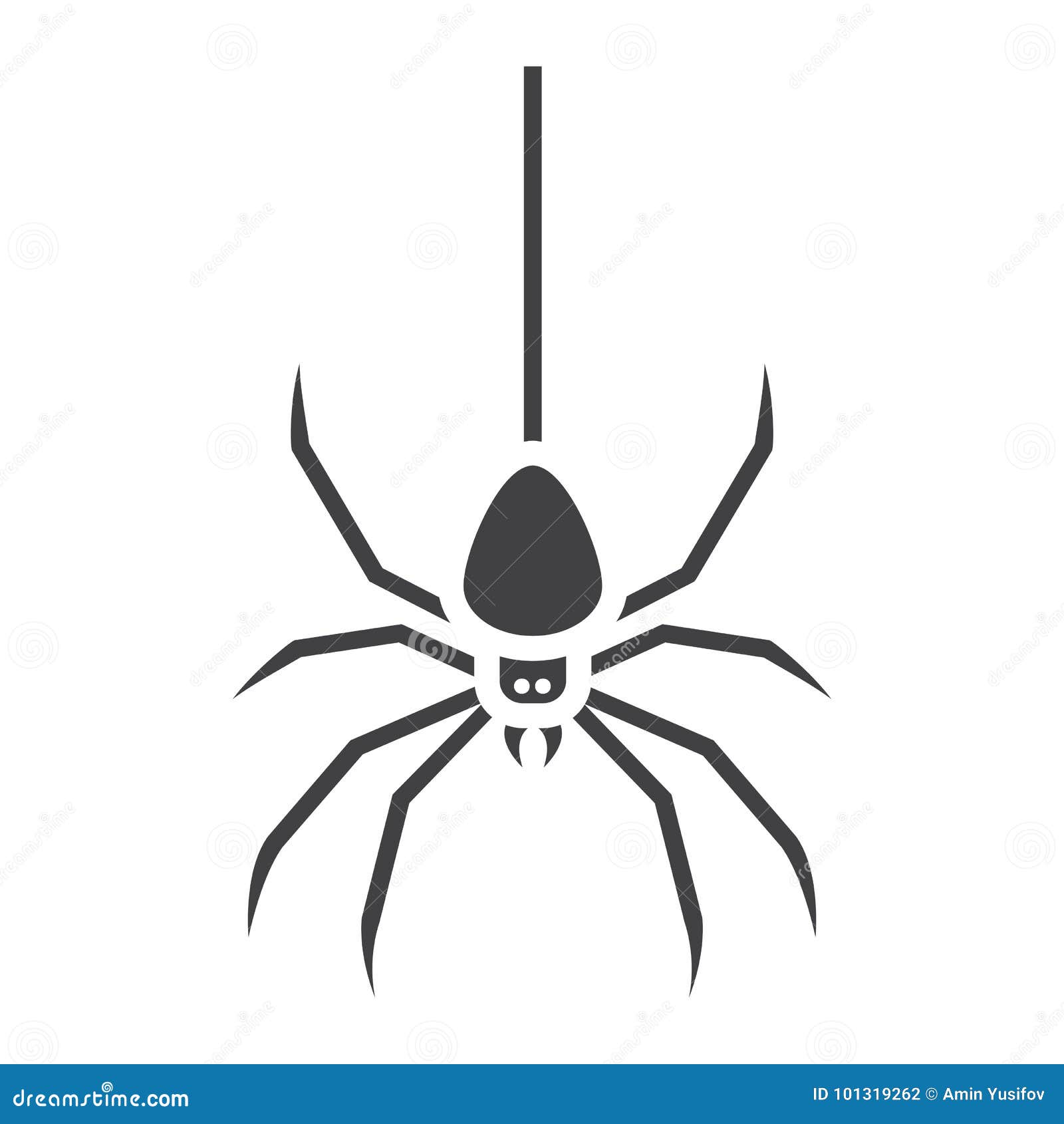 Spider Glyph Icon, Halloween and Scary, Danger Stock Vector ... Spider Glyph Icon, Halloween and Scary, Danger Stock Vector ...