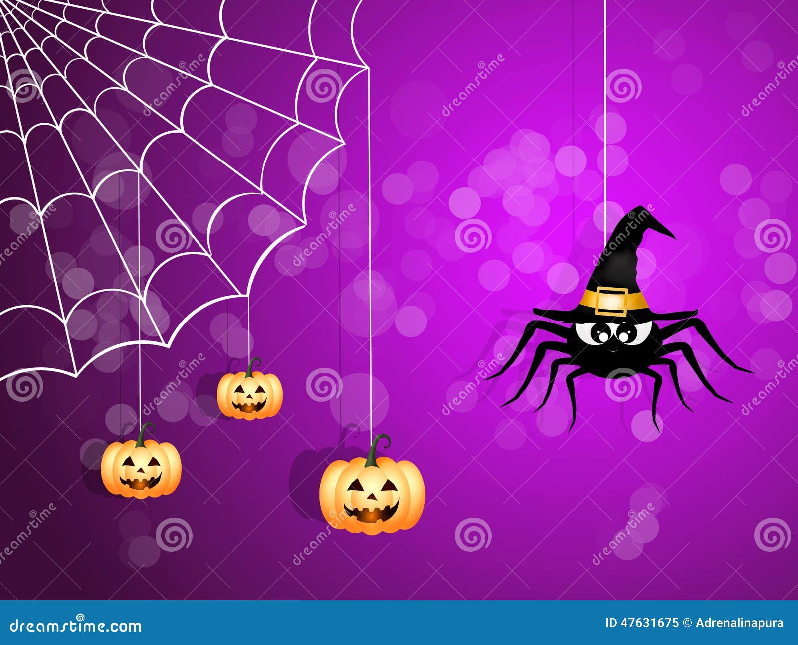 Spider of Halloween stock illustration. Illustration of celebration ...