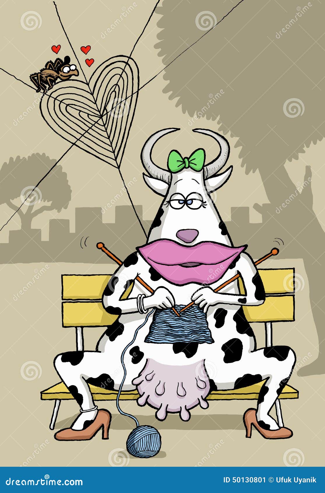 Spider with Heart Shape Web Stock Vector - Illustration of animals ...