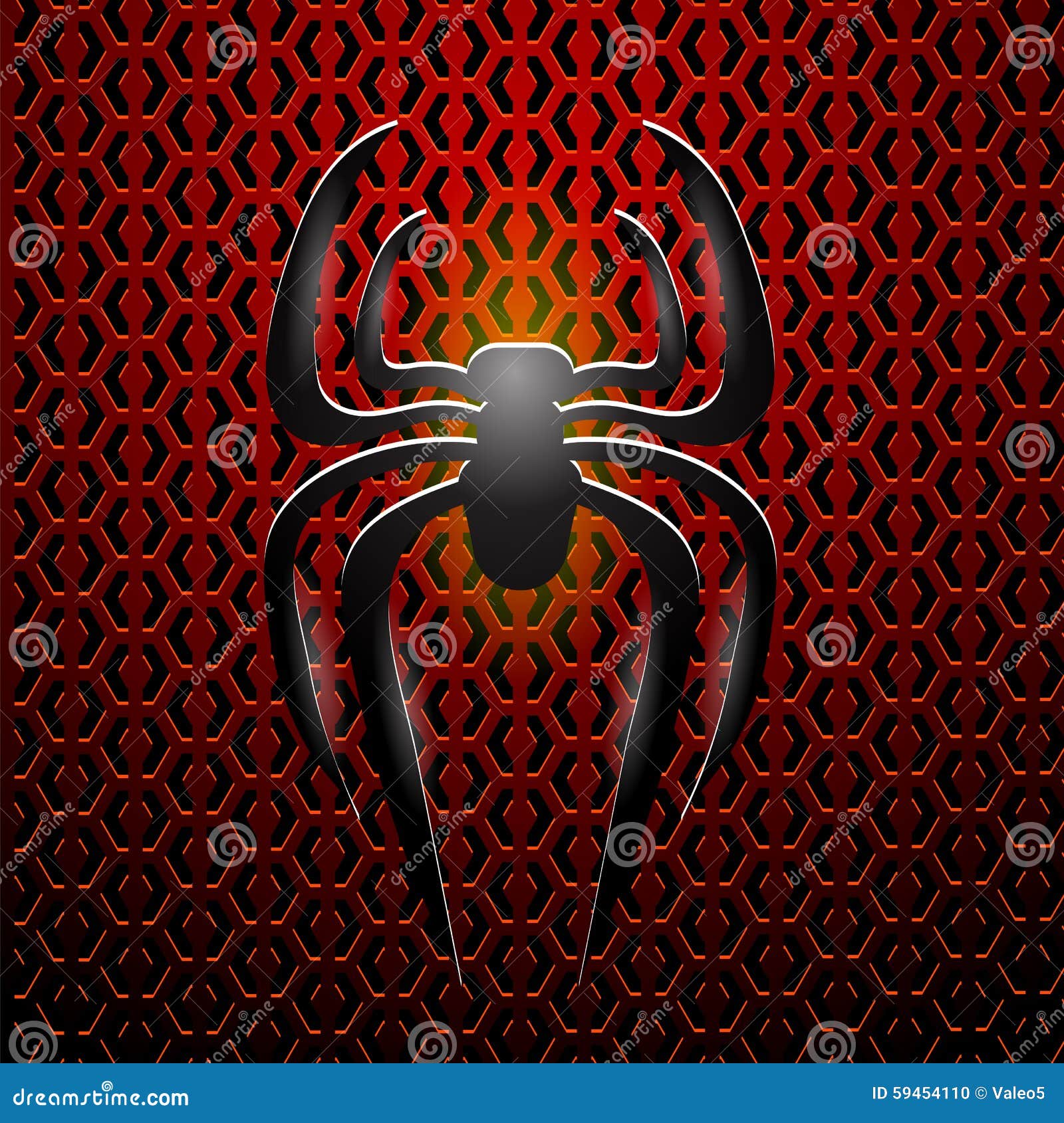 Spider Icon stock vector. Illustration of dark, industry - 59454110