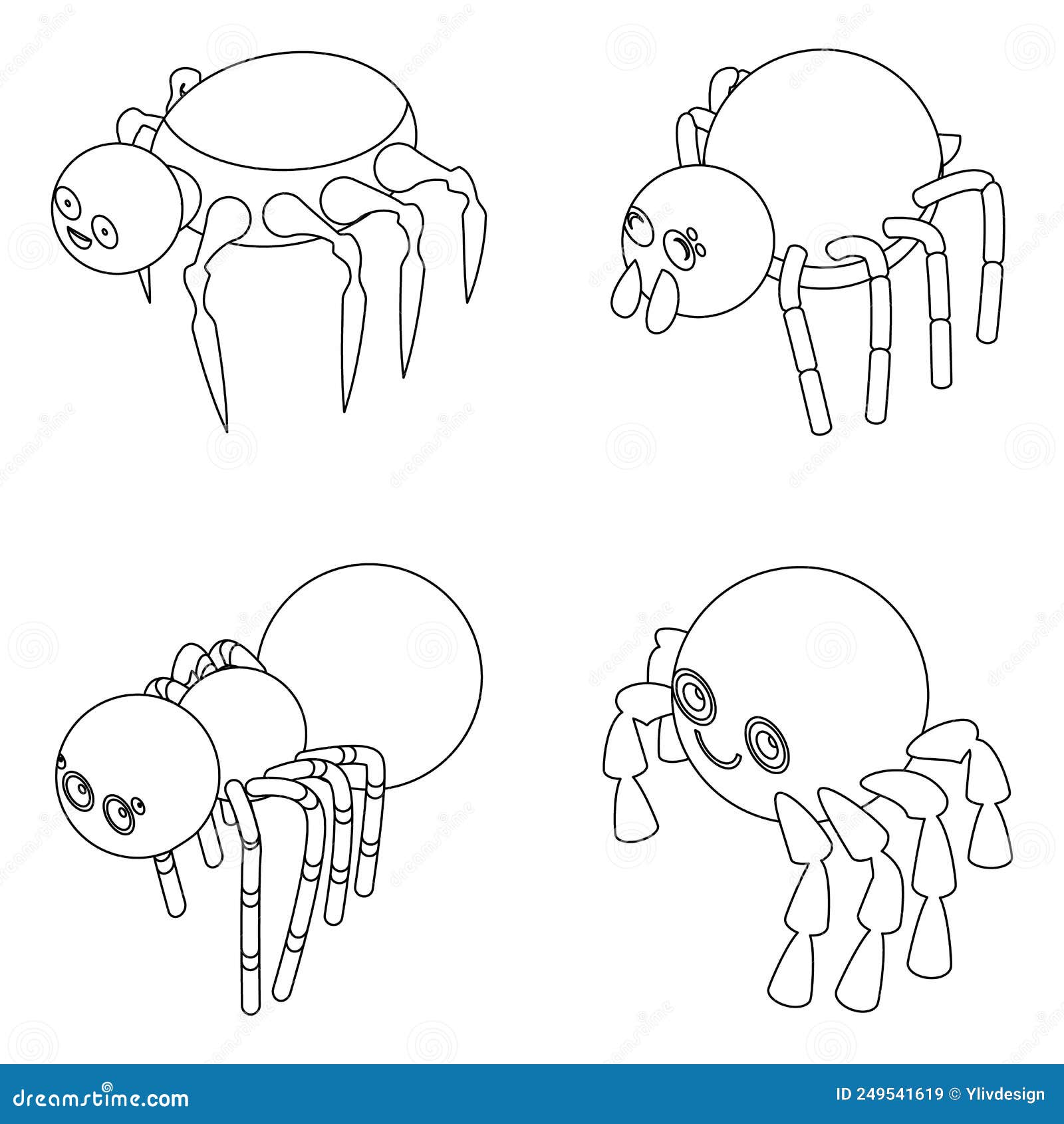 Spider Icons Set Vector Outine Stock Illustration - Illustration of ... Spider Icons Set Vector Outine Stock Illustration - Illustration of ...