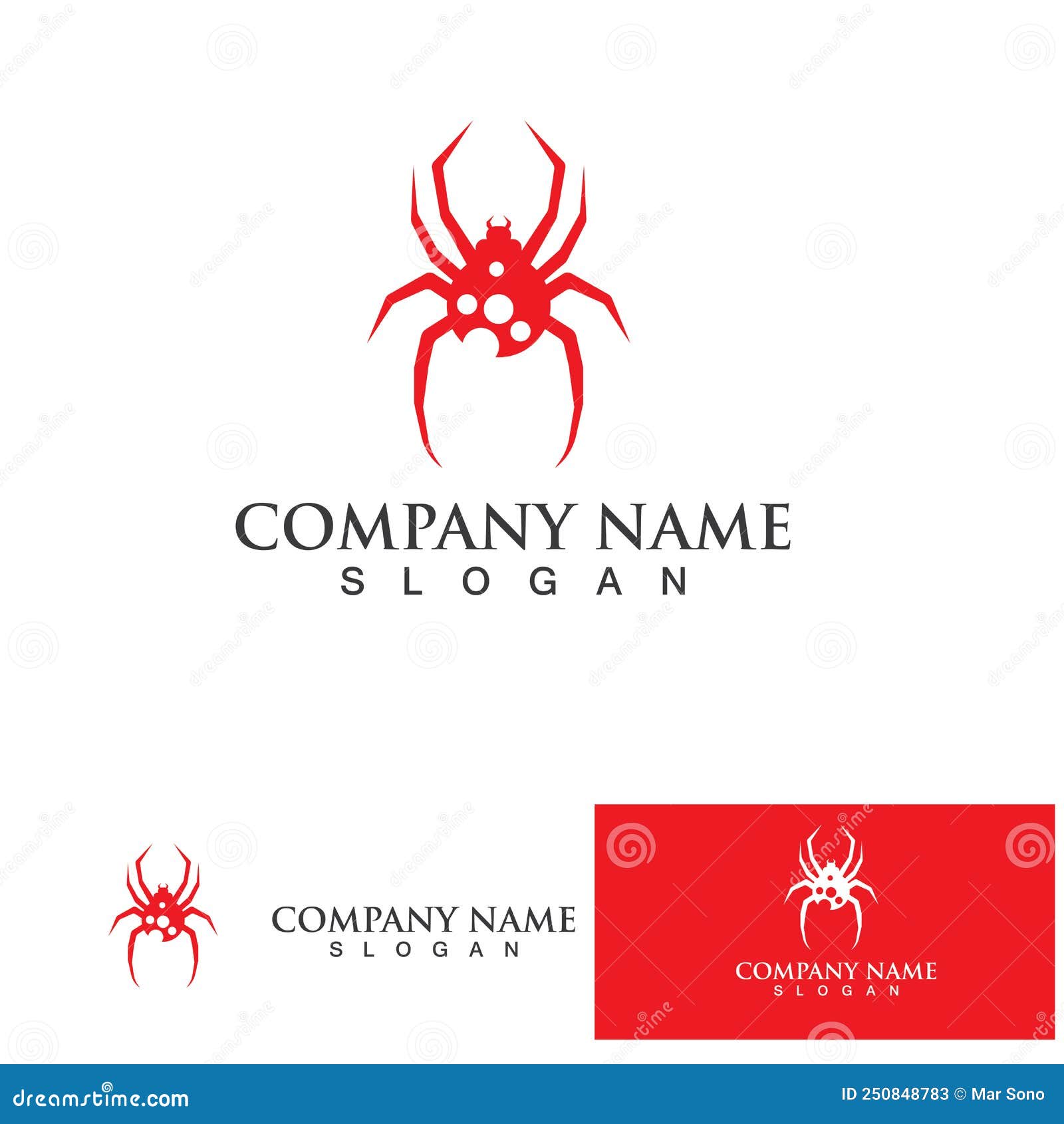 Spider Illustration Logo Vector Template-vector Stock Vector ...