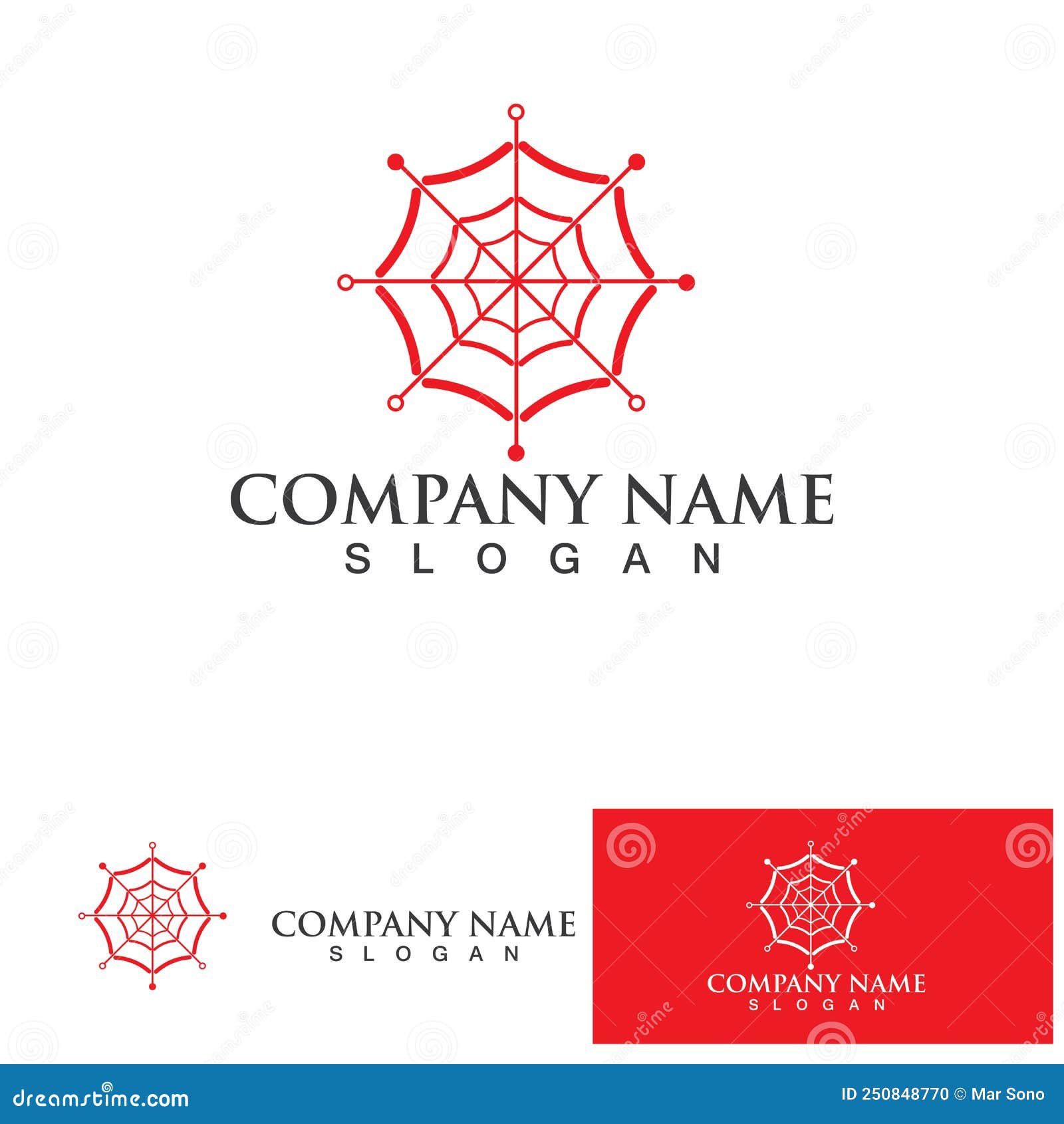 Spider Illustration Logo Vector Template-vector Stock Vector ...