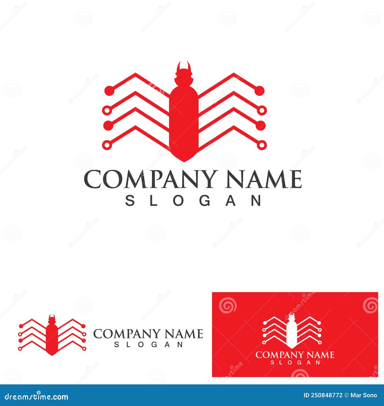 Spider Illustration Logo Vector Template-vector Stock Vector ...