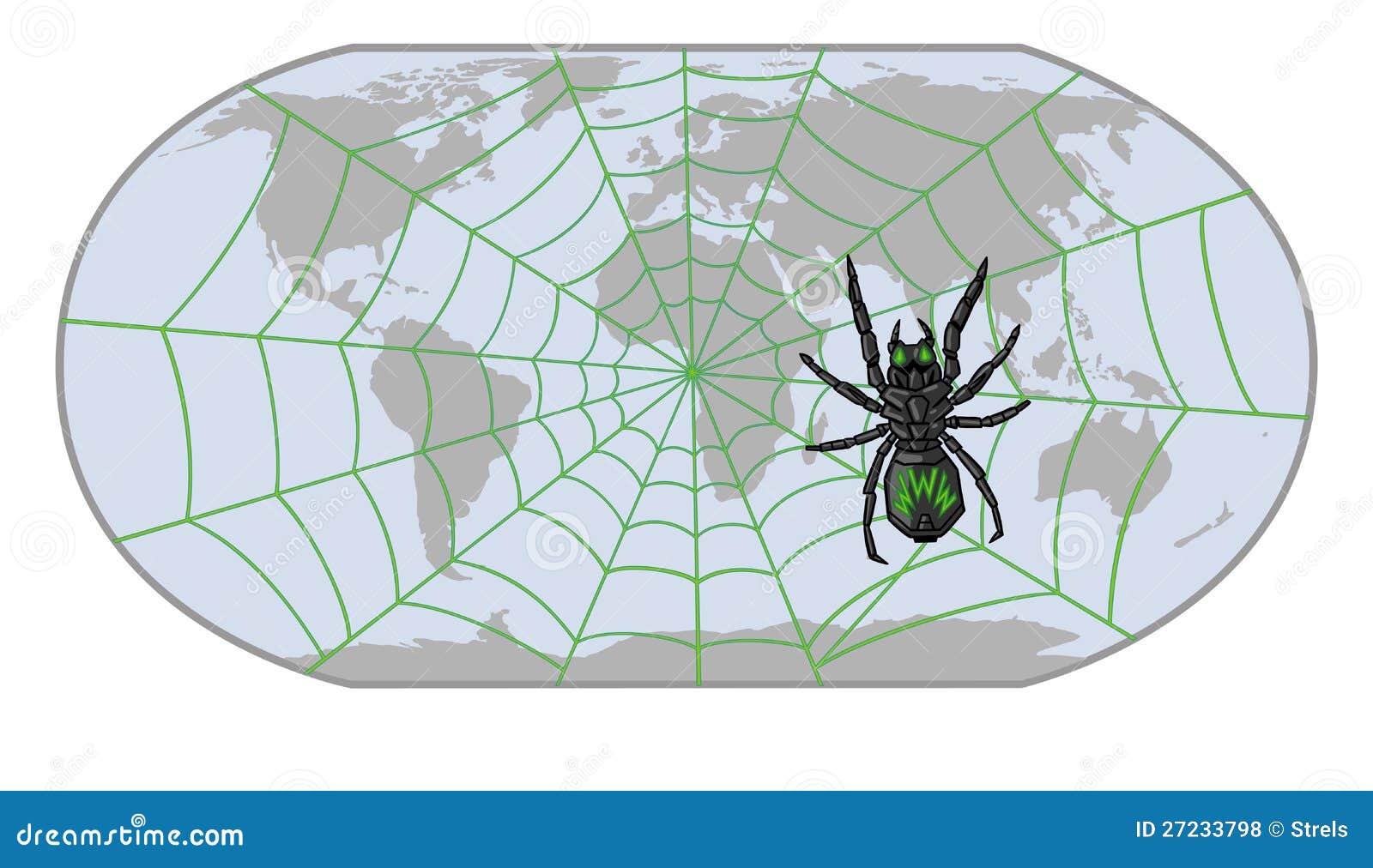 Spider-Internet stock vector. Illustration of area, cybernetic - 27233798