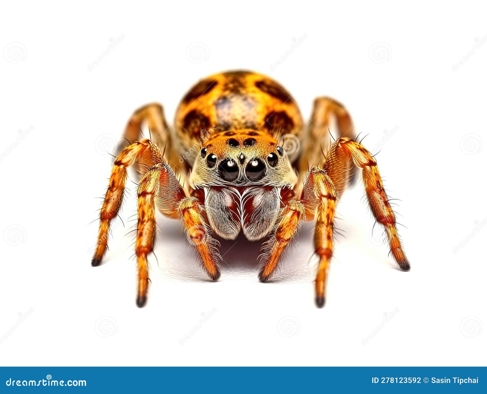 Spider, Isolated on White Background Stock Illustration - Illustration ...