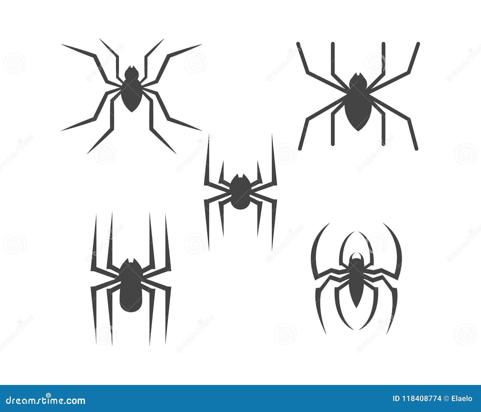 Spider Logo Design Vector Illustration Stock Vector - Illustration of ...