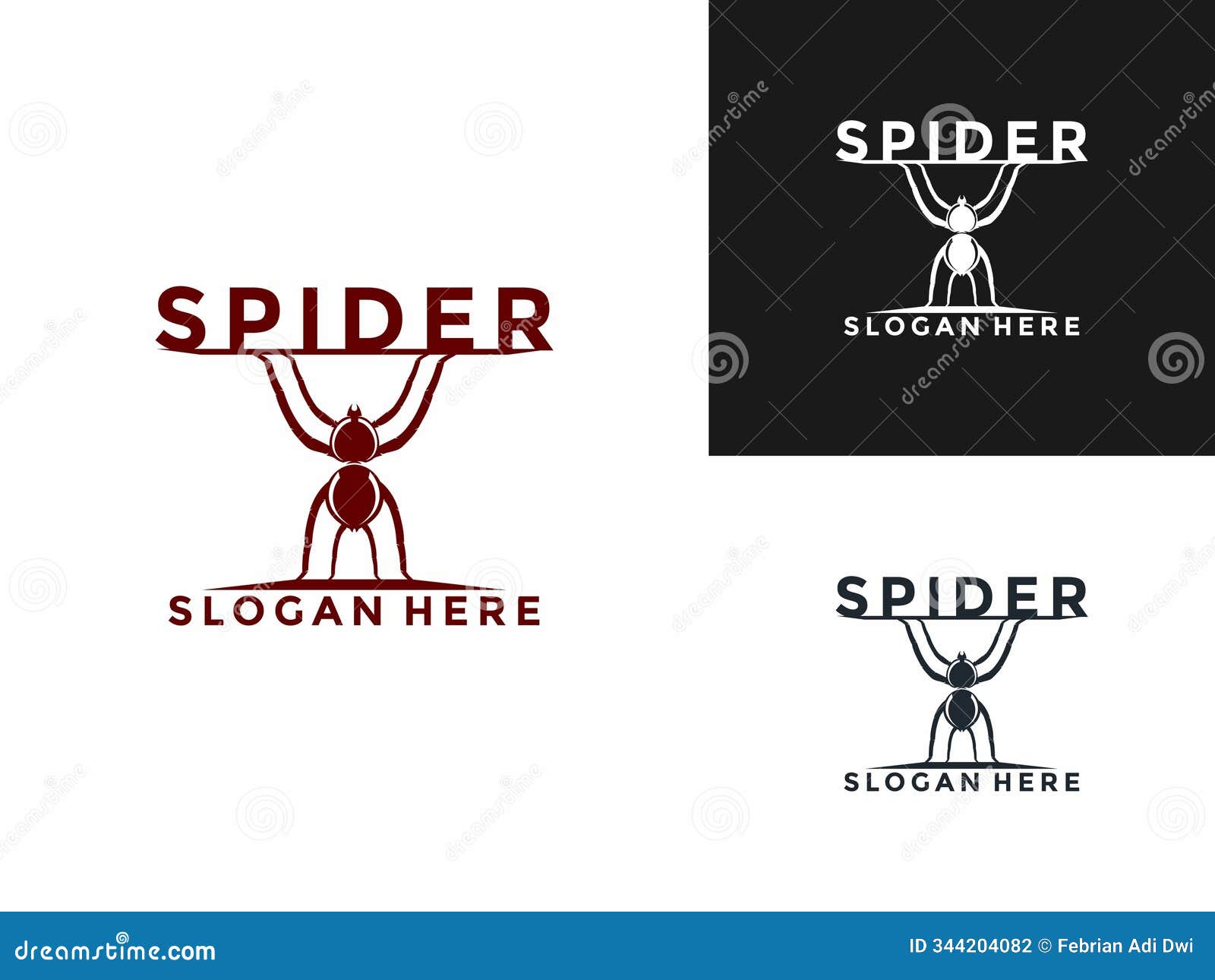 Spider Logo Design Vector, Stronger Spider Insect Logo Icon Template ...