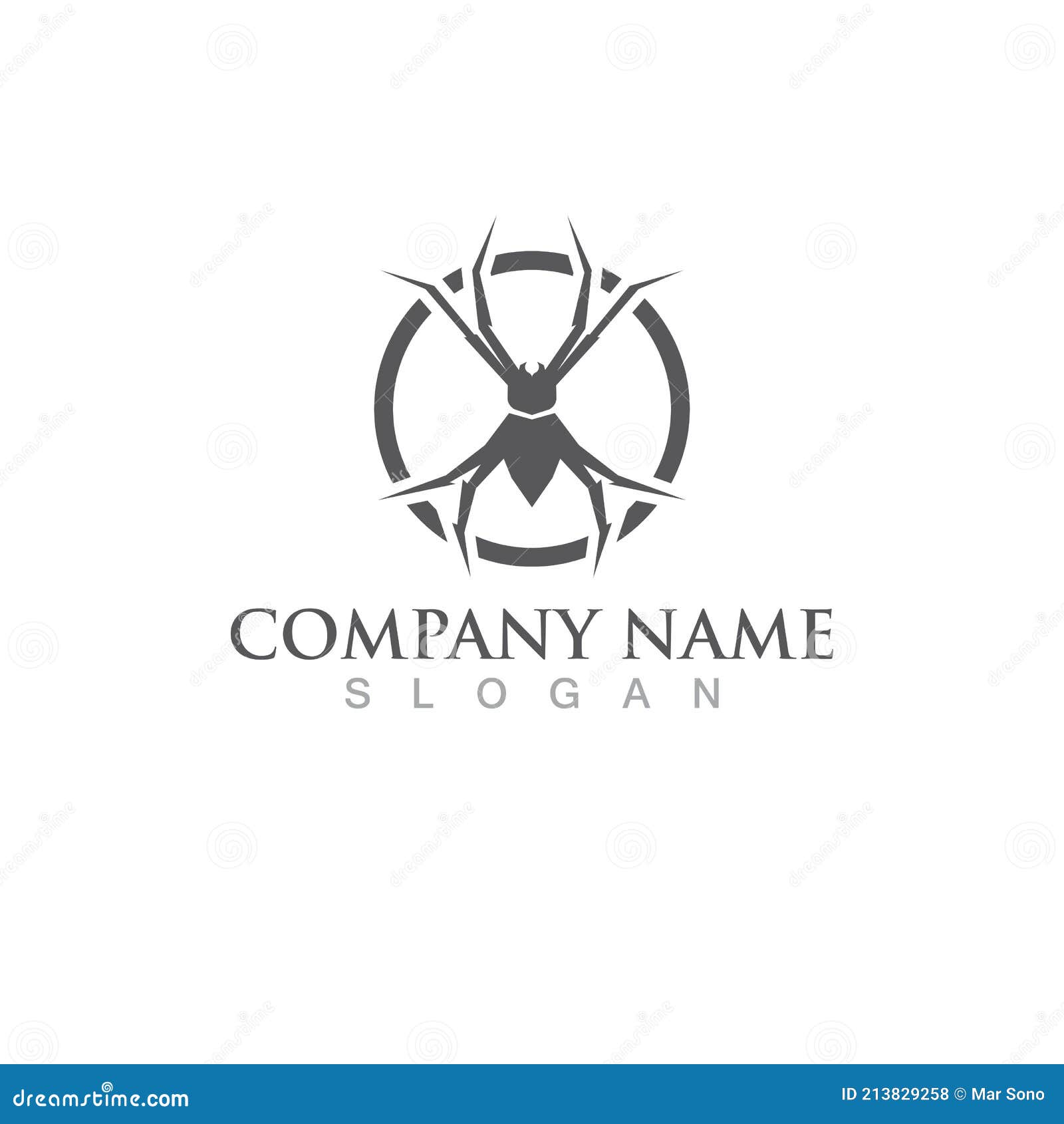 Spider Logo and Symbol Vector Illustration Stock Vector - Illustration ...