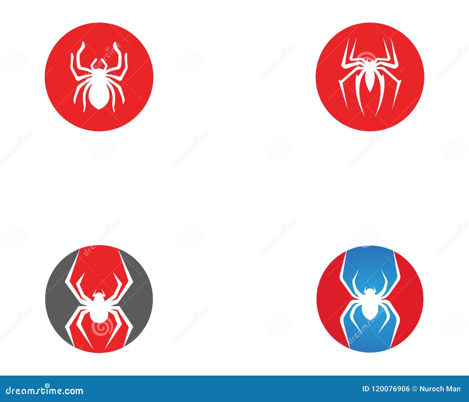 Spider Logo and Symbols Template Icons Stock Vector - Illustration of ...