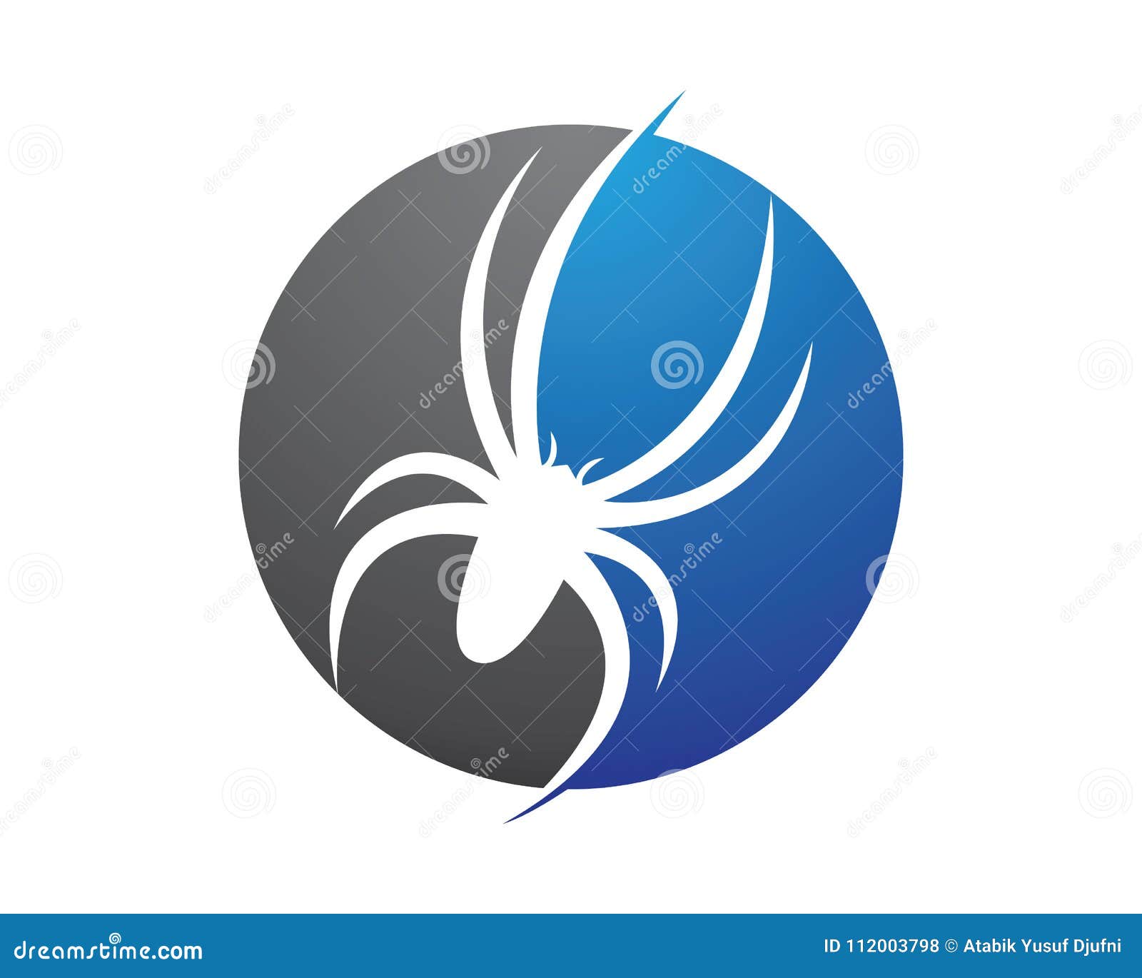 Spider logo template stock vector. Illustration of isolated - 112003798