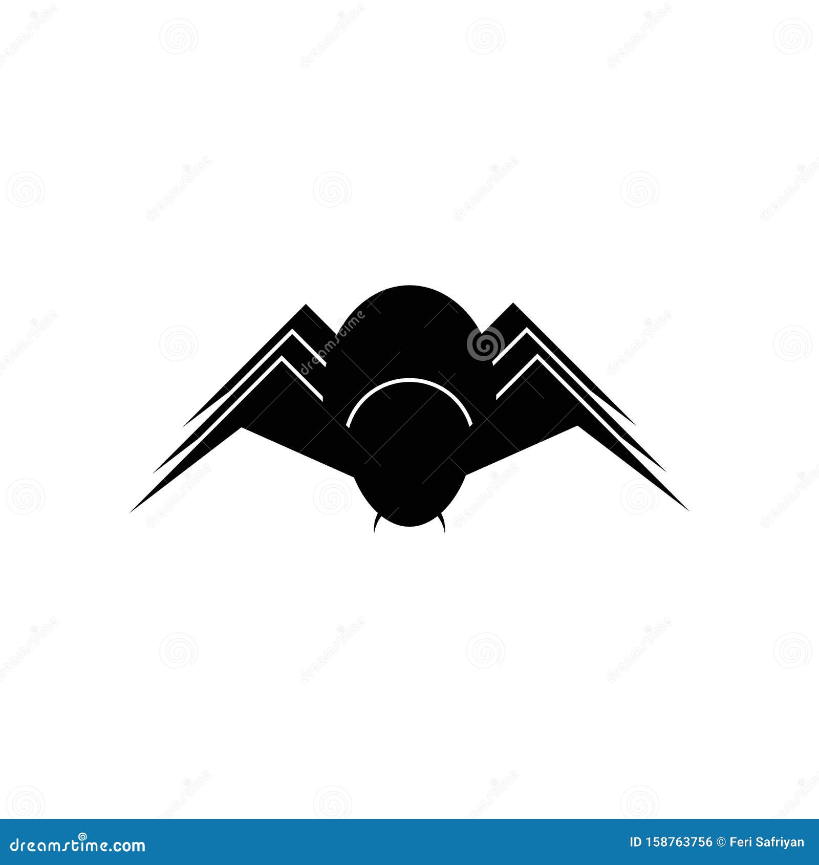 Spider logo template stock vector. Illustration of element - 158763756