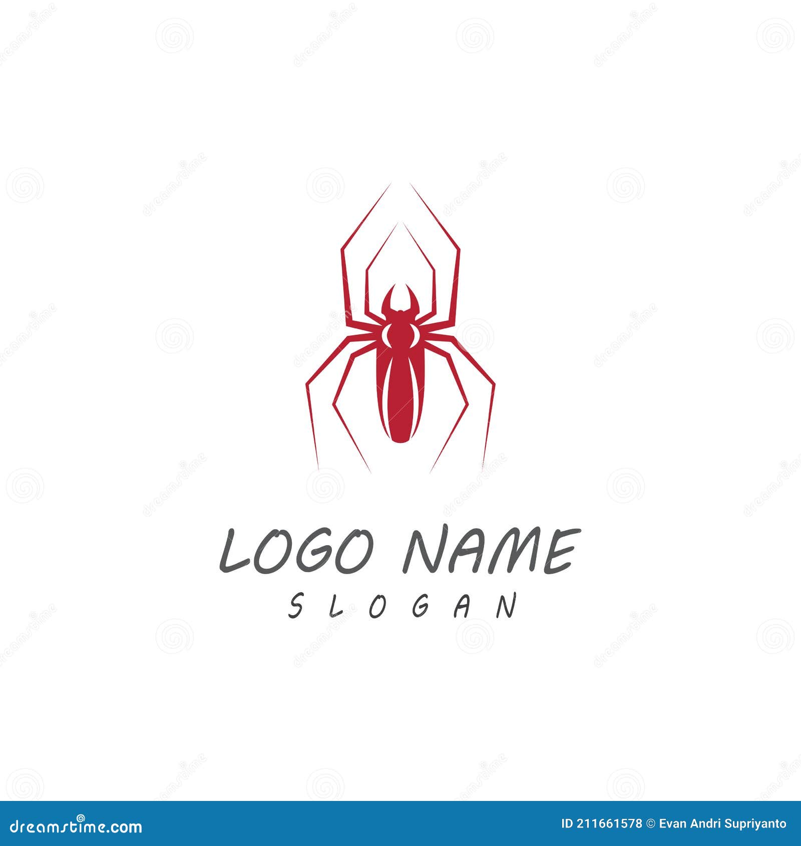 Spider Logo Template Vector Symbol Design Stock Vector - Illustration ...