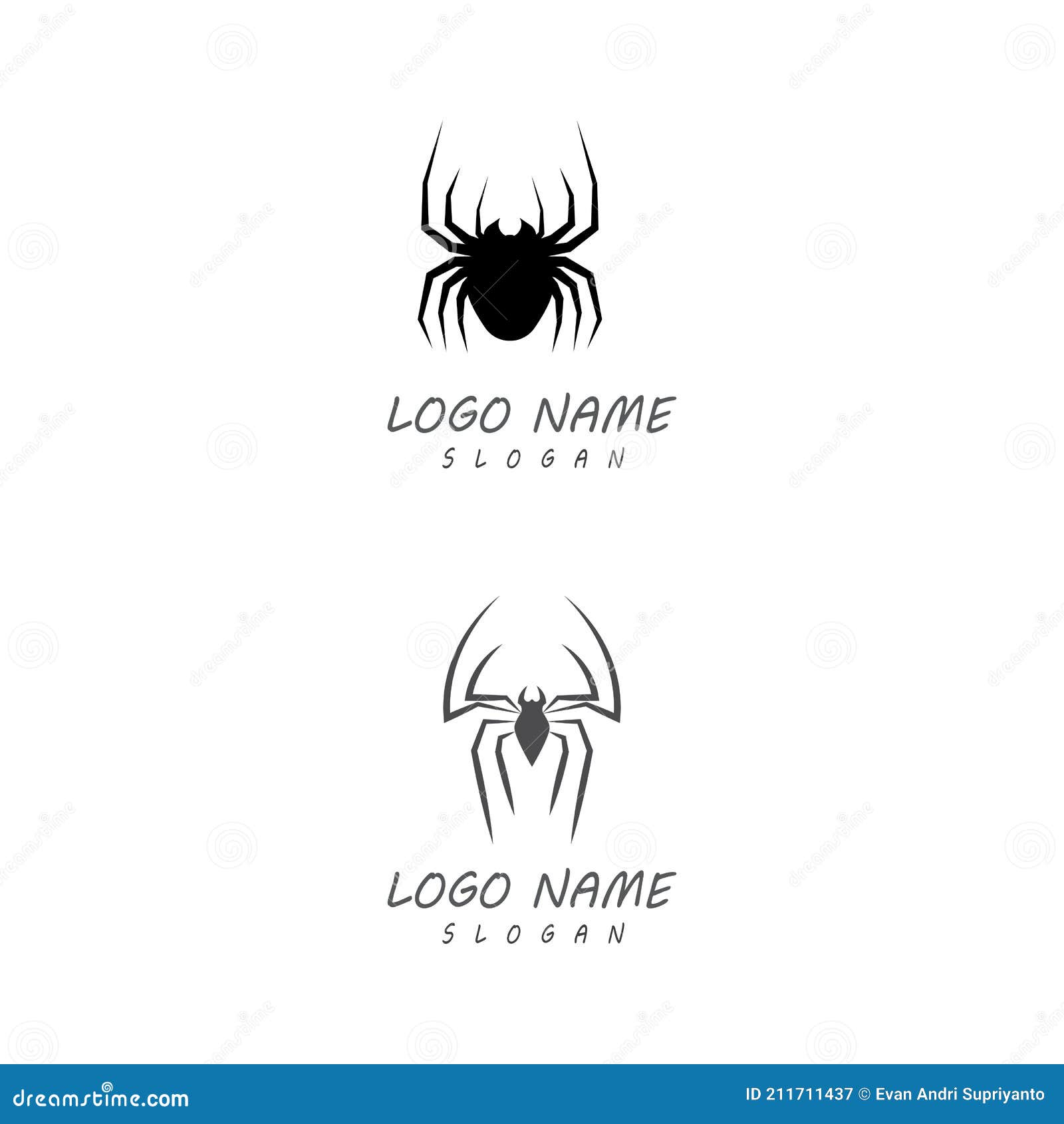Spider Logo Template Vector Symbol Design Stock Vector - Illustration ...