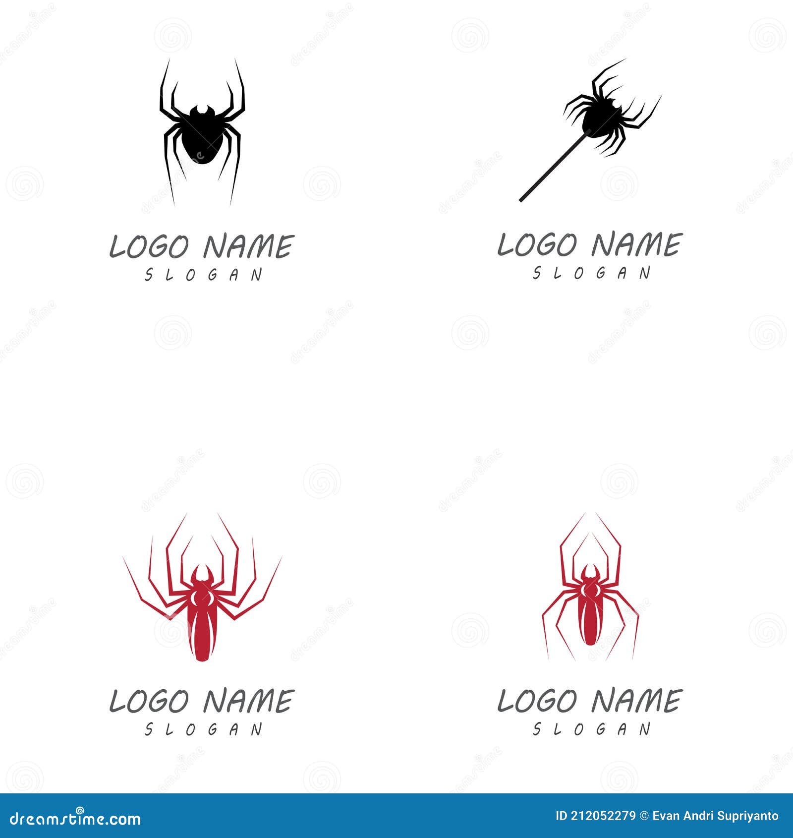 Spider Logo Template Vector Symbol Design Stock Vector - Illustration ...