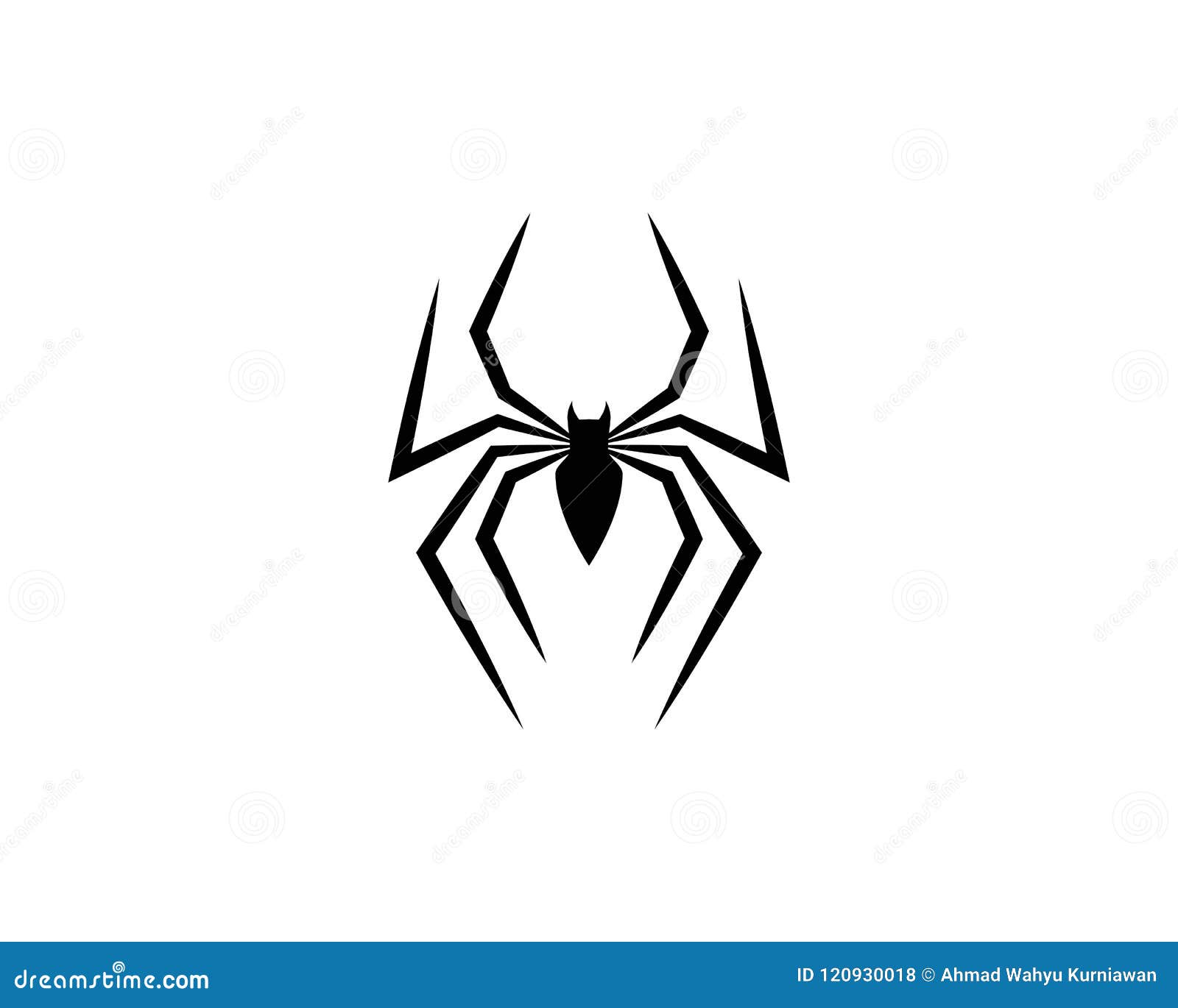 Spider logo vector stock vector. Illustration of death - 120930018