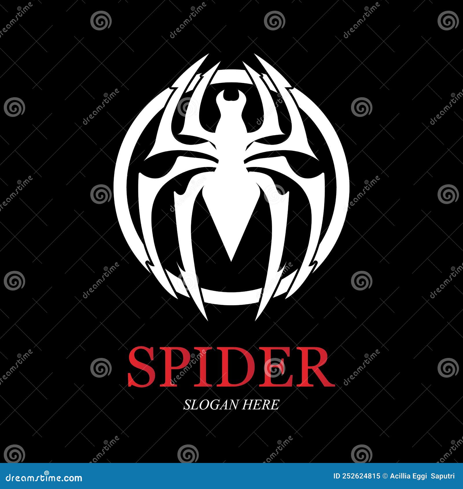 Spider Logo Vector and Illustration Stock Illustration - Illustration ...
