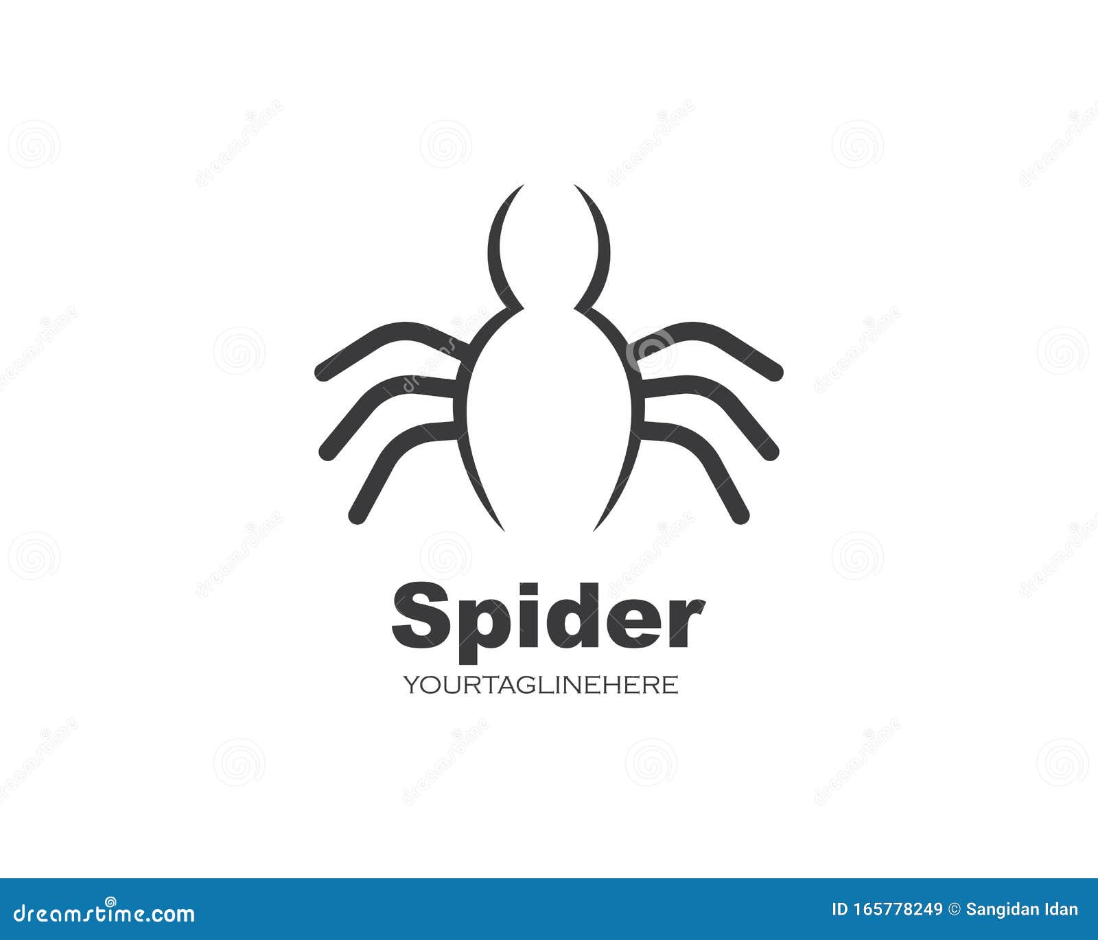 Spider Logo Vector Illustration Stock Vector - Illustration of template ...