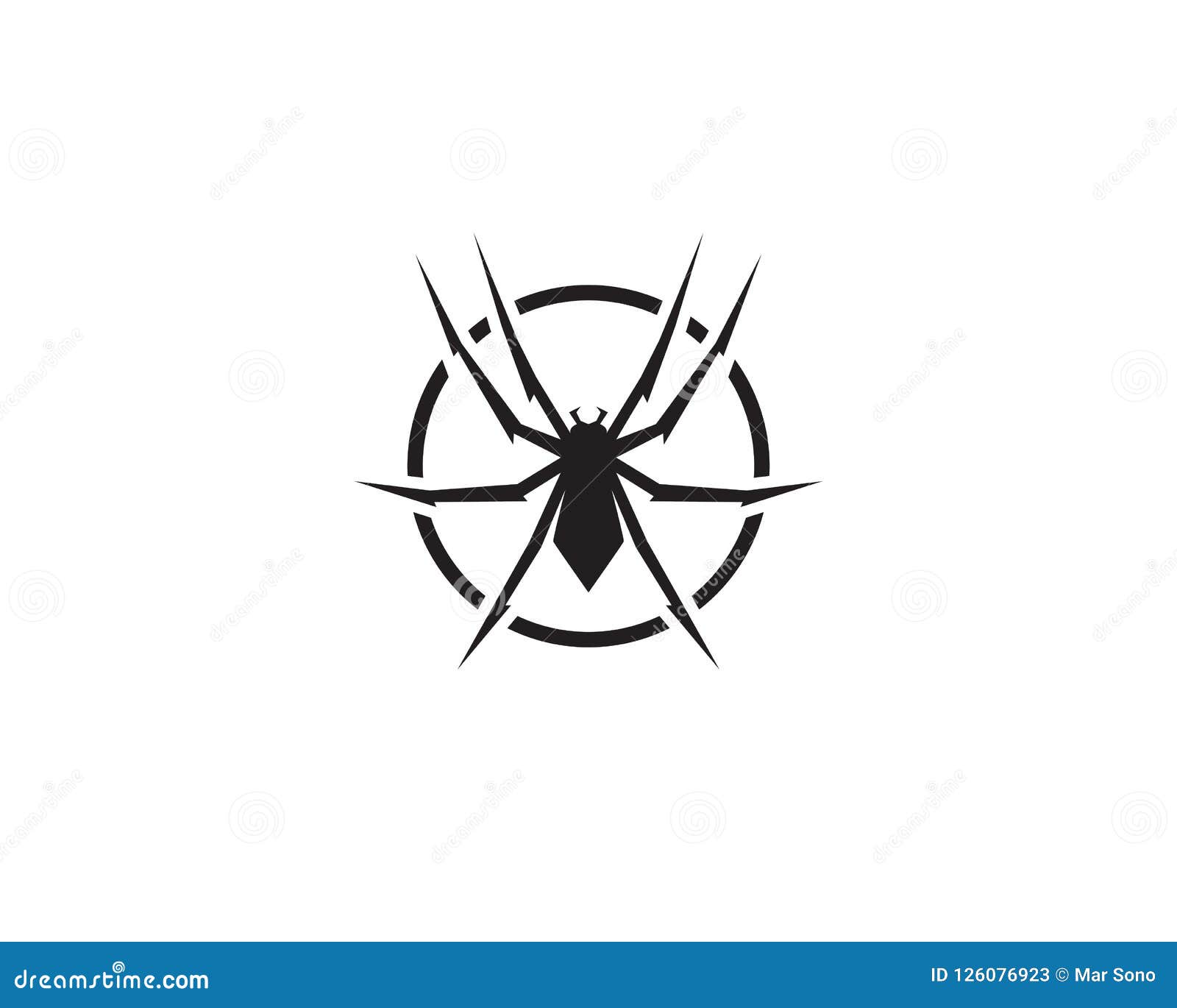 Spider Logo Vector Illustrations Stock Vector - Illustration of label ...
