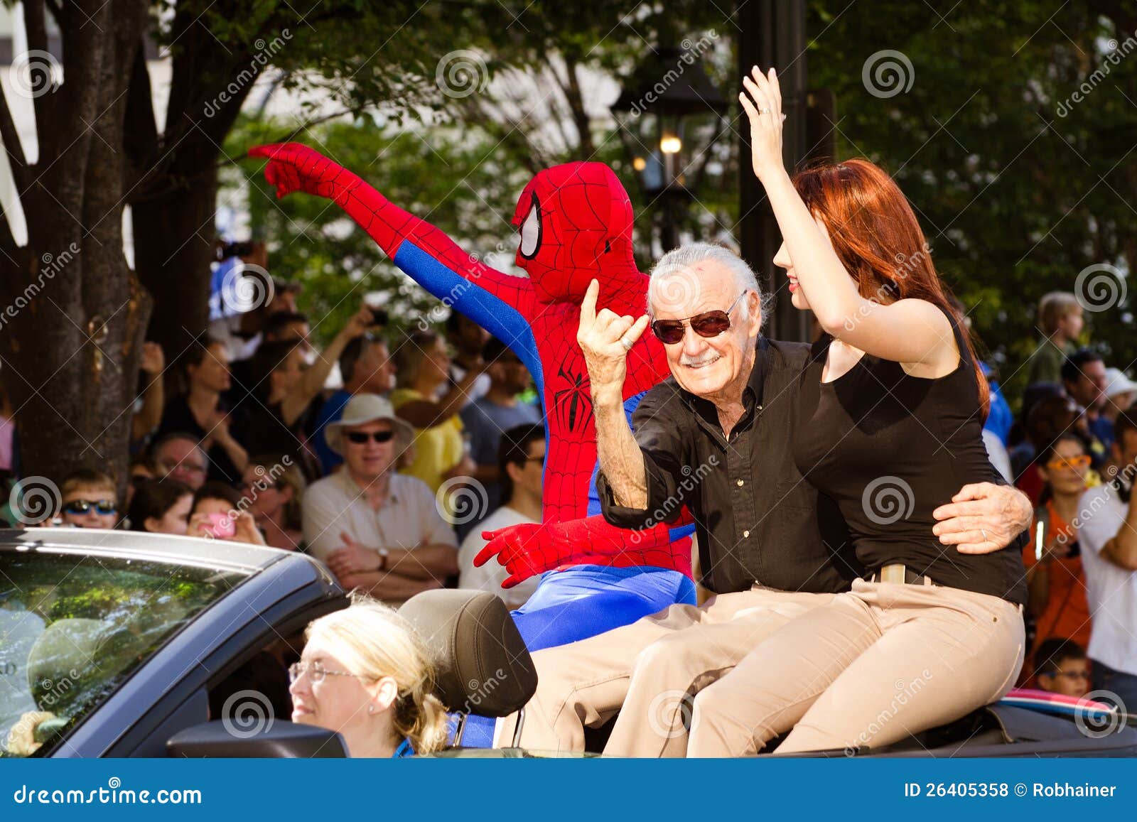 Spider-Man Creator Stan Lee Waves To the Crowd Editorial Stock Photo ...