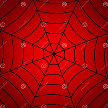 Spider Man. Spiderman Background. Red Background with Black Spiderweb ...