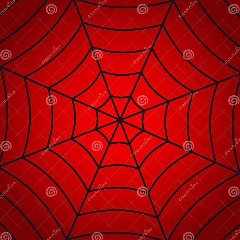 Spider Man. Spiderman Background. Red Background with Black Spiderweb ...