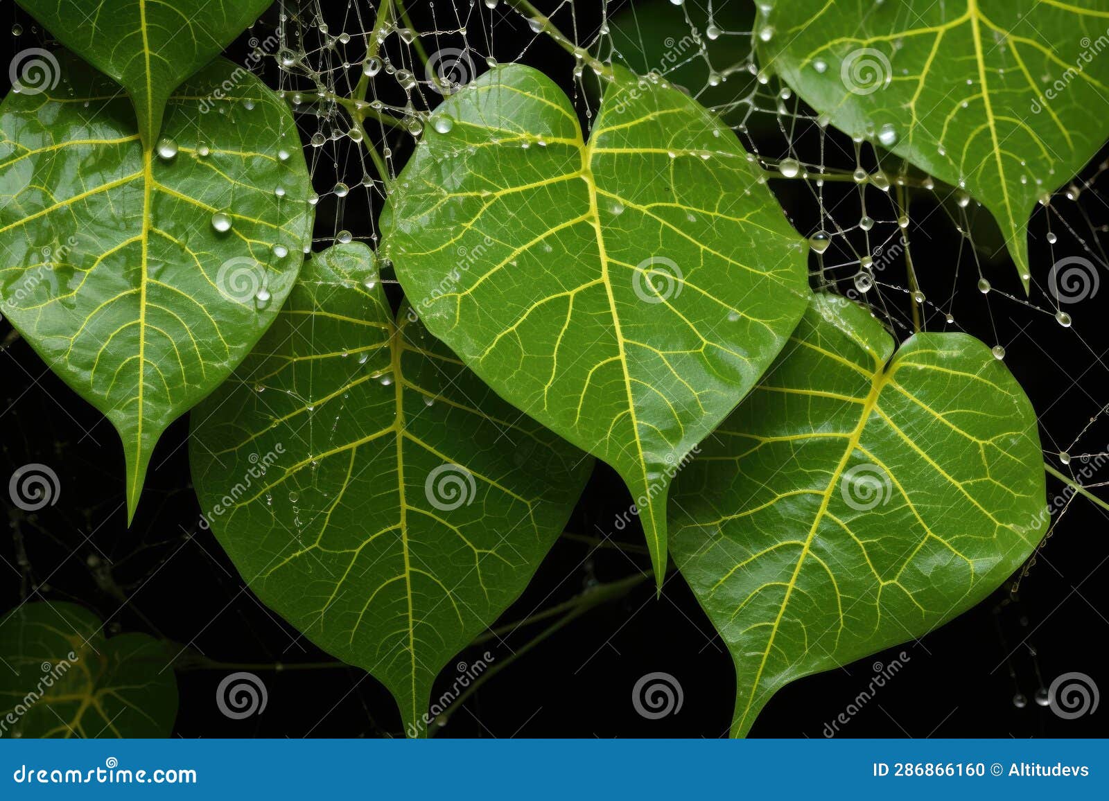 Spider Mites on a Web-covered Leaf Stock Photo - Image of closeup, leaf ...